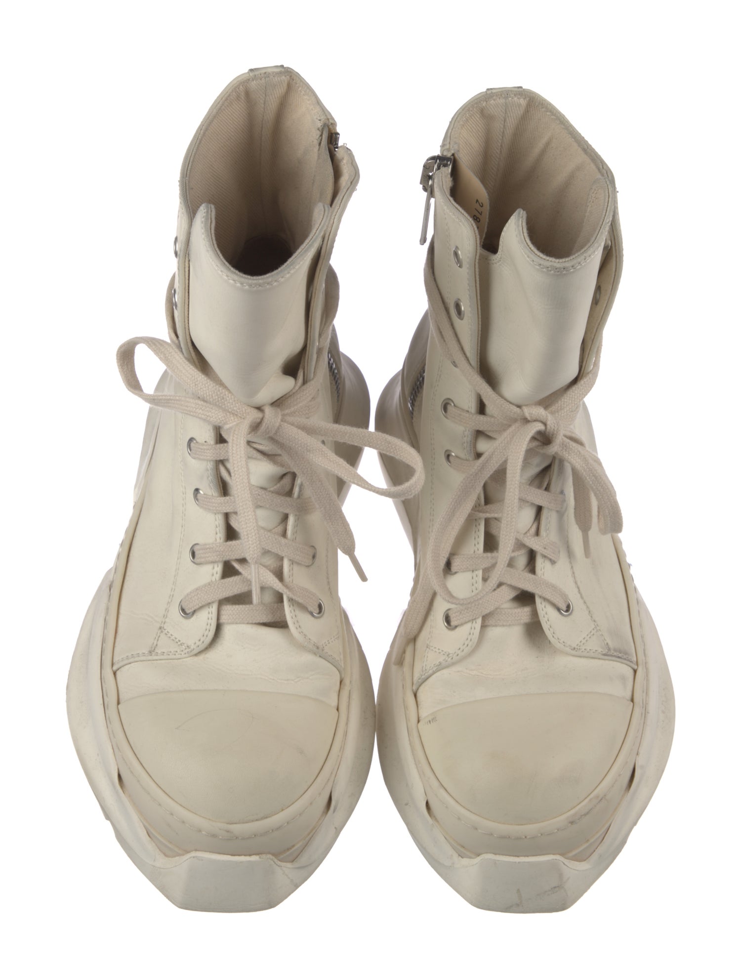 Rick Owens Drkshdw Leather Chunky Sneakers - Neutrals Sneakers, Shoes ...