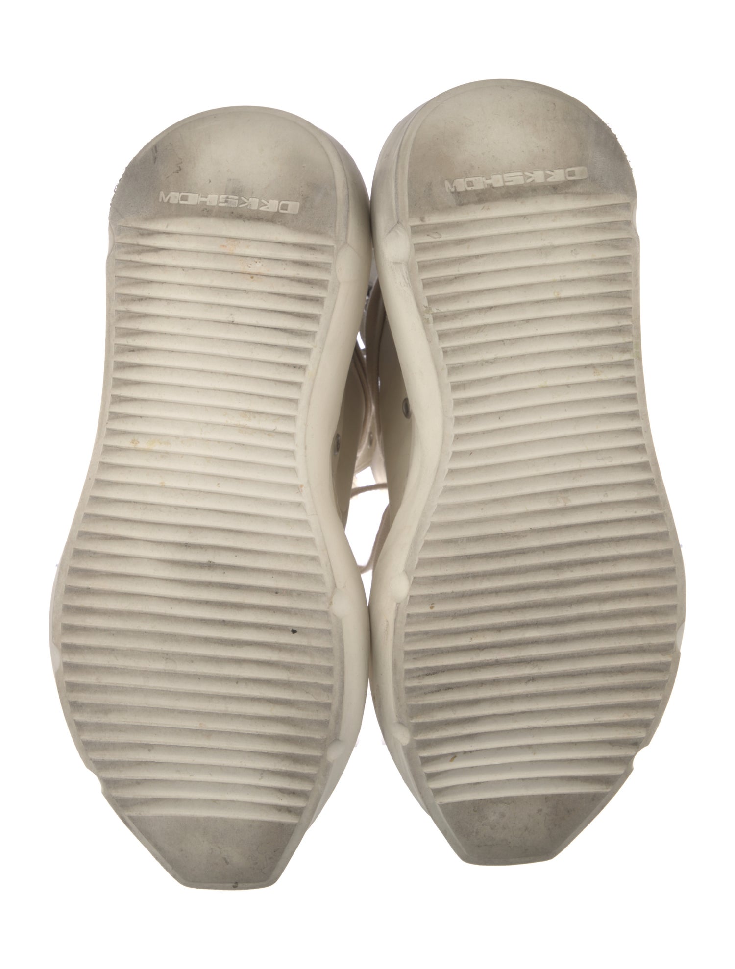 Rick Owens Drkshdw Leather Chunky Sneakers - Neutrals Sneakers, Shoes ...