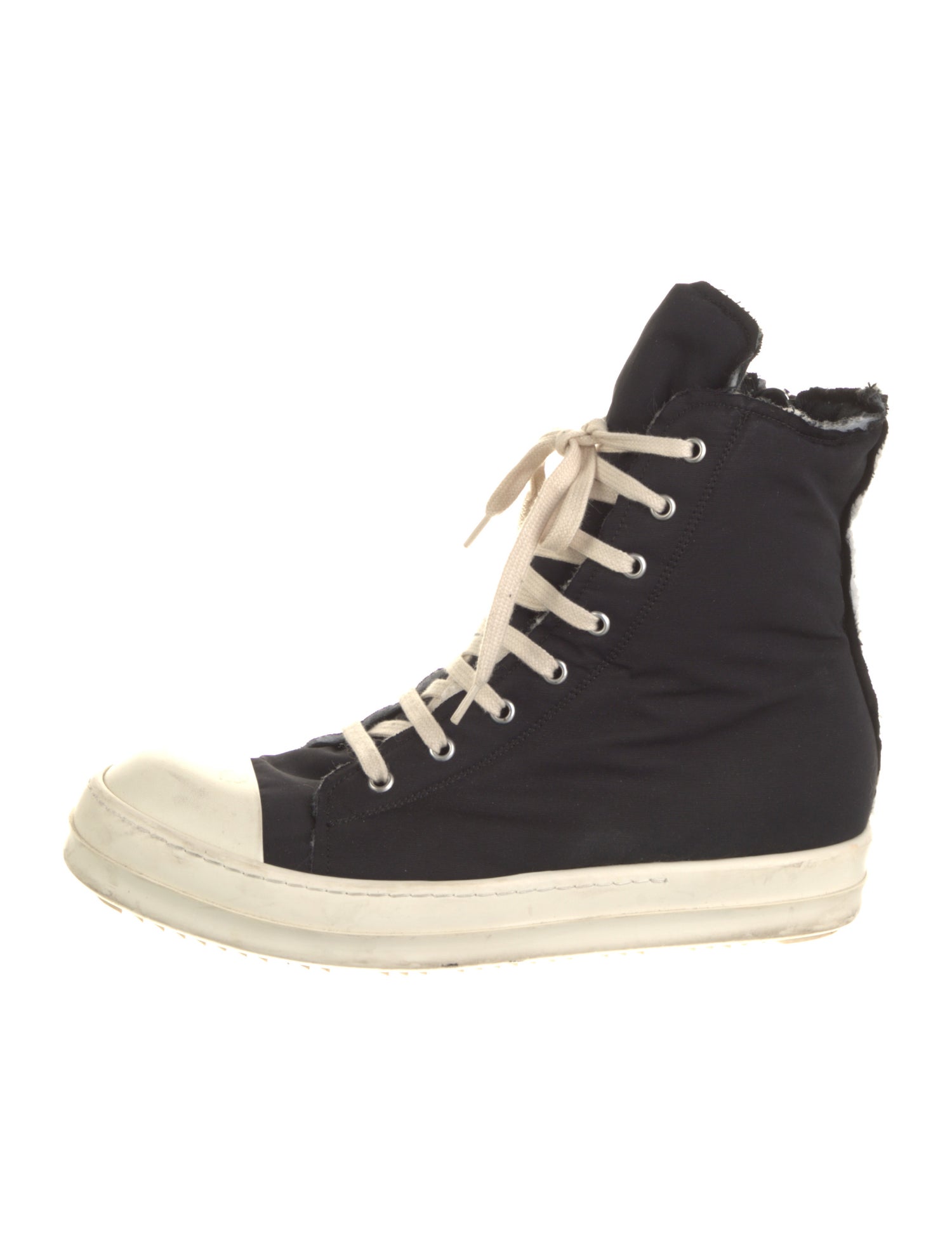 Rick Owens Drkshdw Canvas Wedge Sneakers - Black Sneakers, Shoes ...