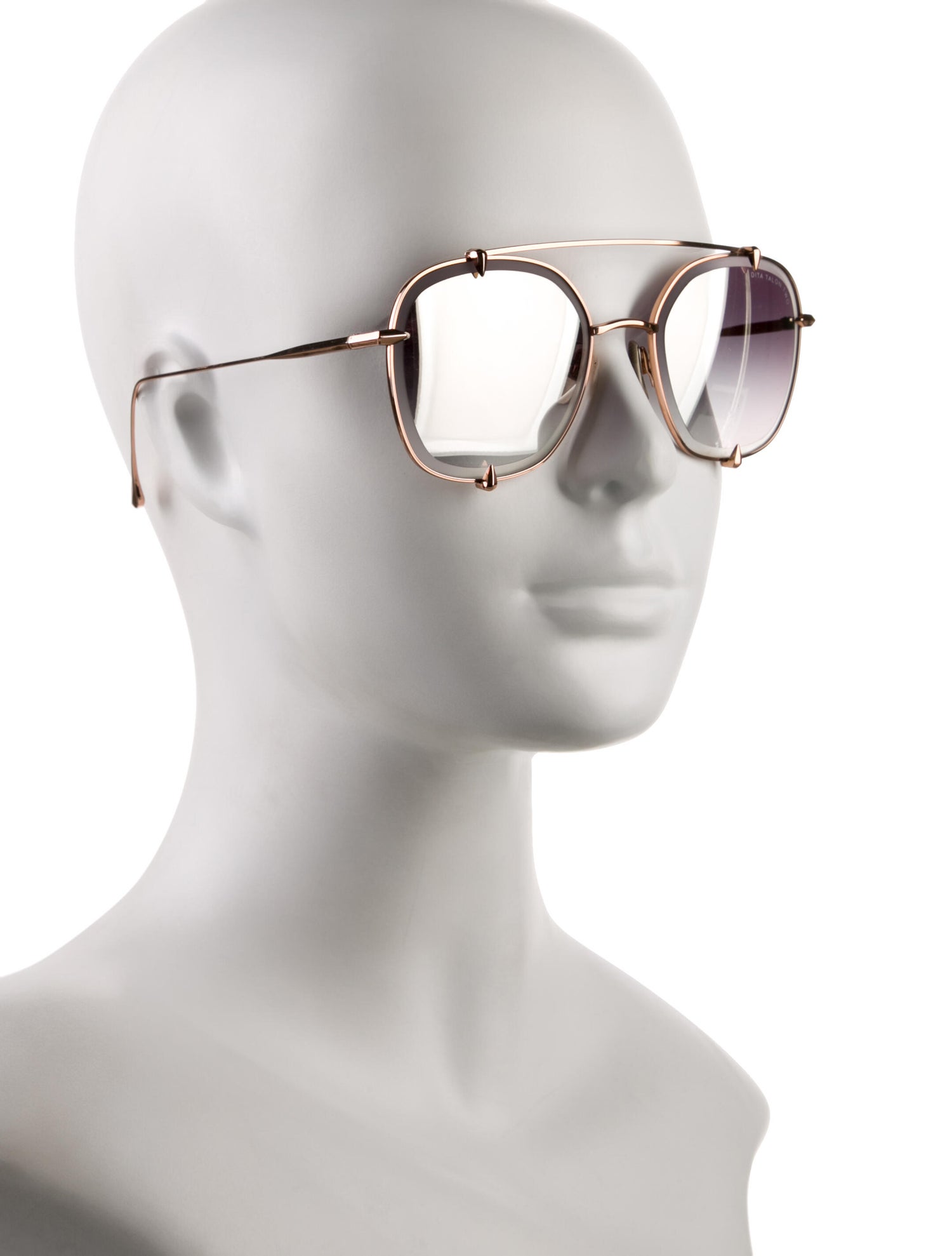 Dita Square Gradient Sunglasses - Gold Sunglasses, Accessories ...
