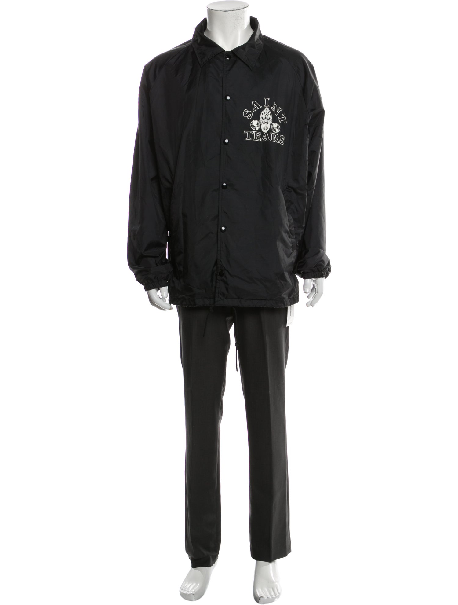 Denim Tears x Saint Michael 2022 'Saint Tears' Jacket - Black Outerwear ...