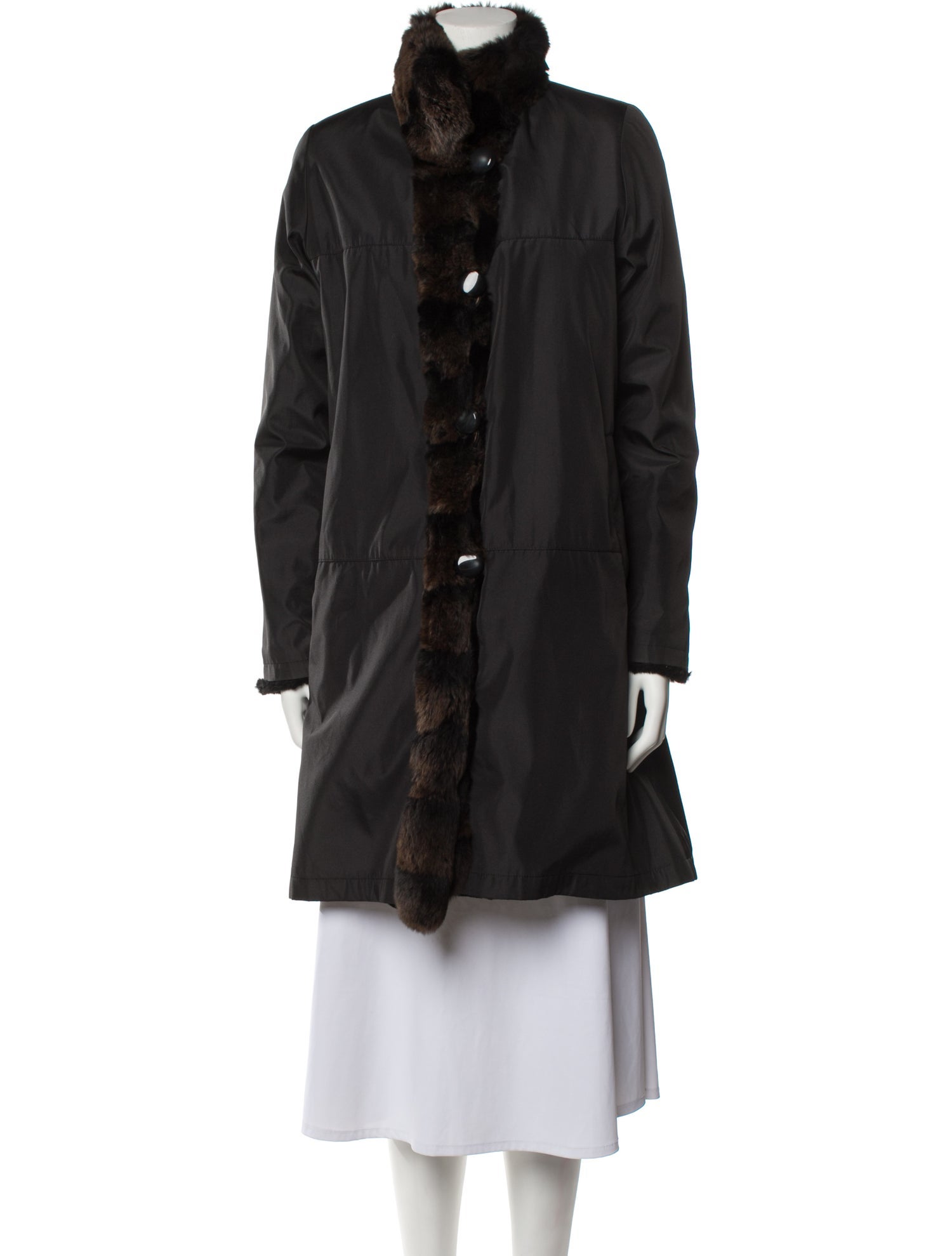 Blue Duck Fur Coat - Black Coats, Clothing - WDUCK20519 | The RealReal