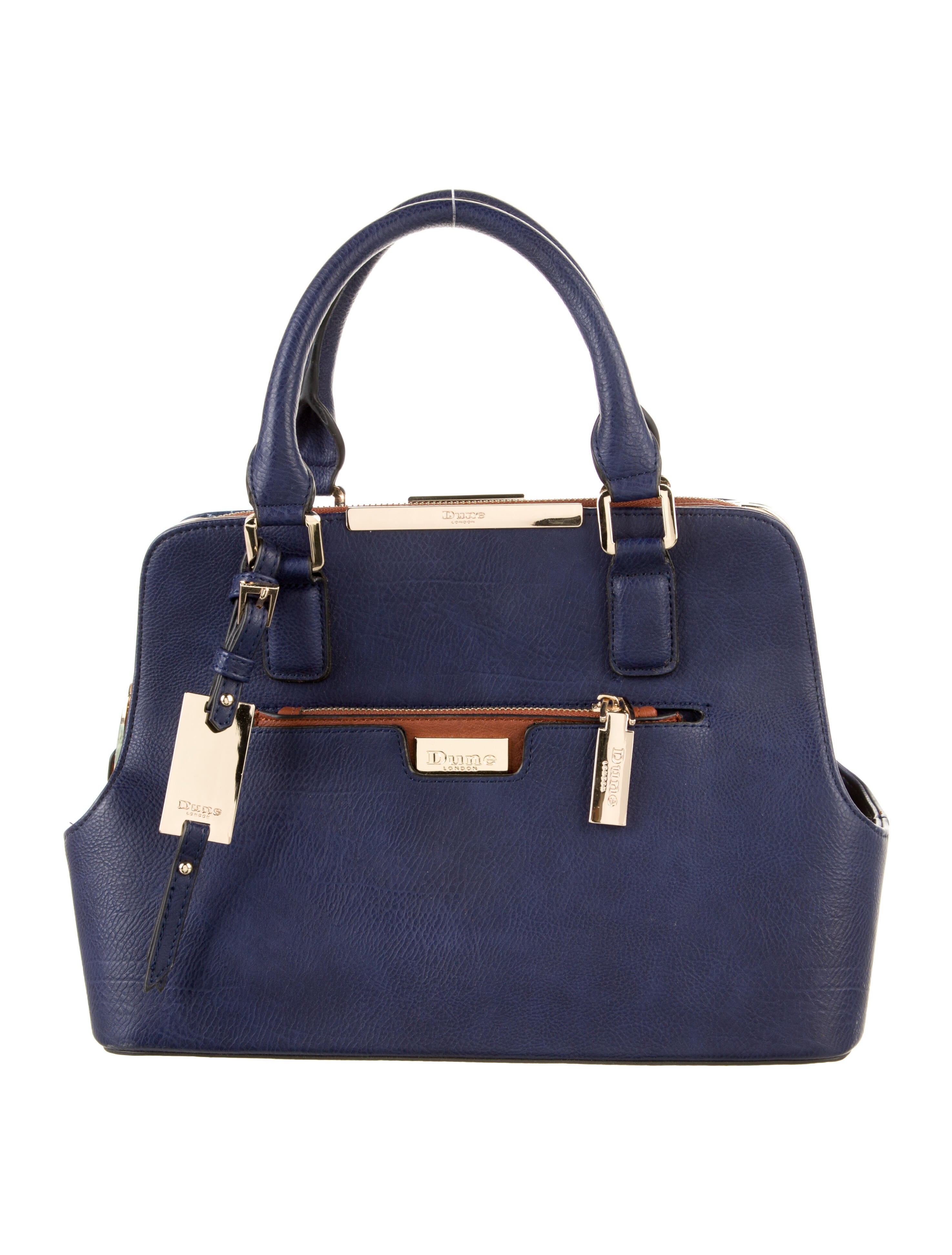 Dune London Grained Leather Handle Bag - Blue Handle Bags, Handbags ...