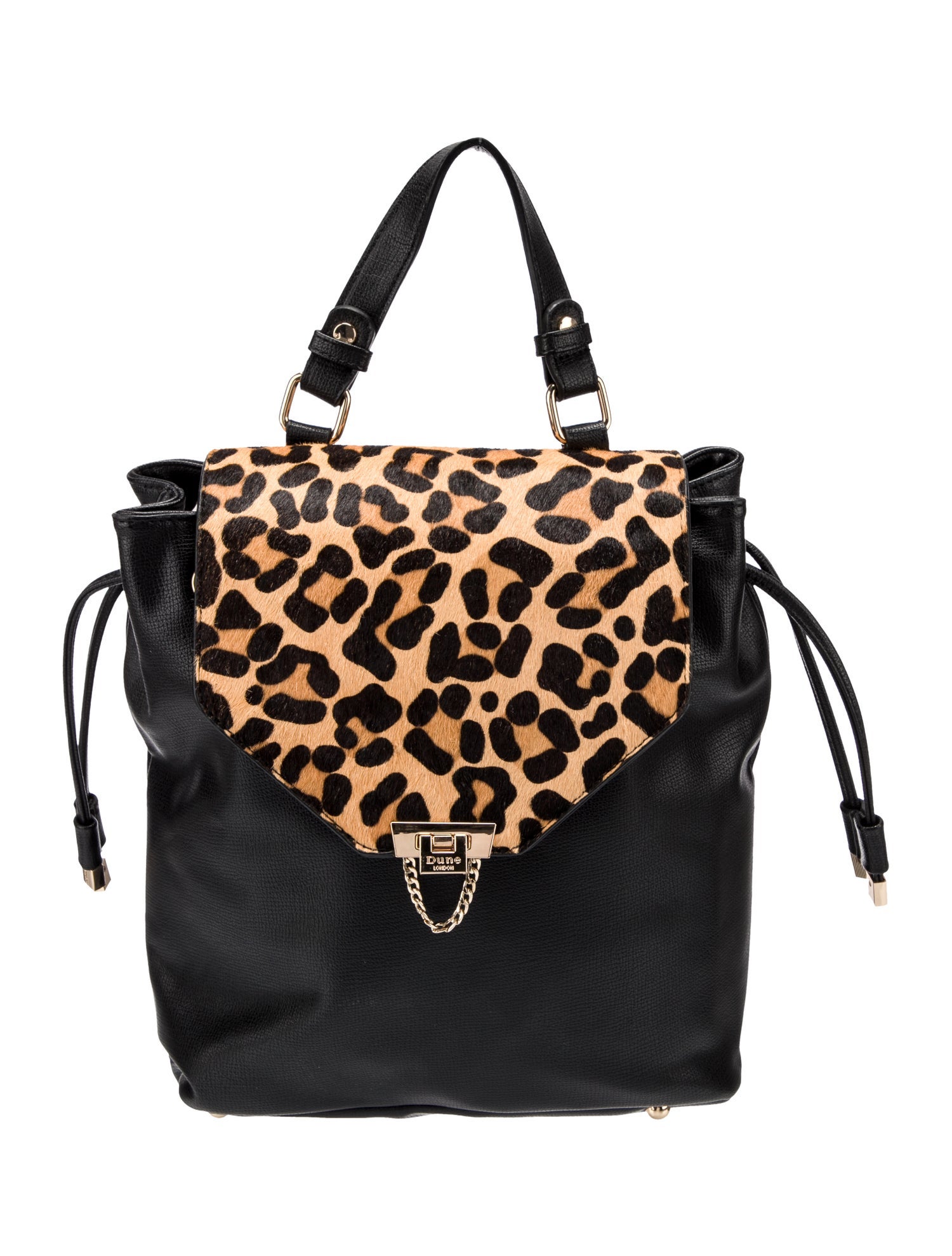 Dune London Leather Backpack - Black Backpacks, Handbags - WDUNE20578 ...