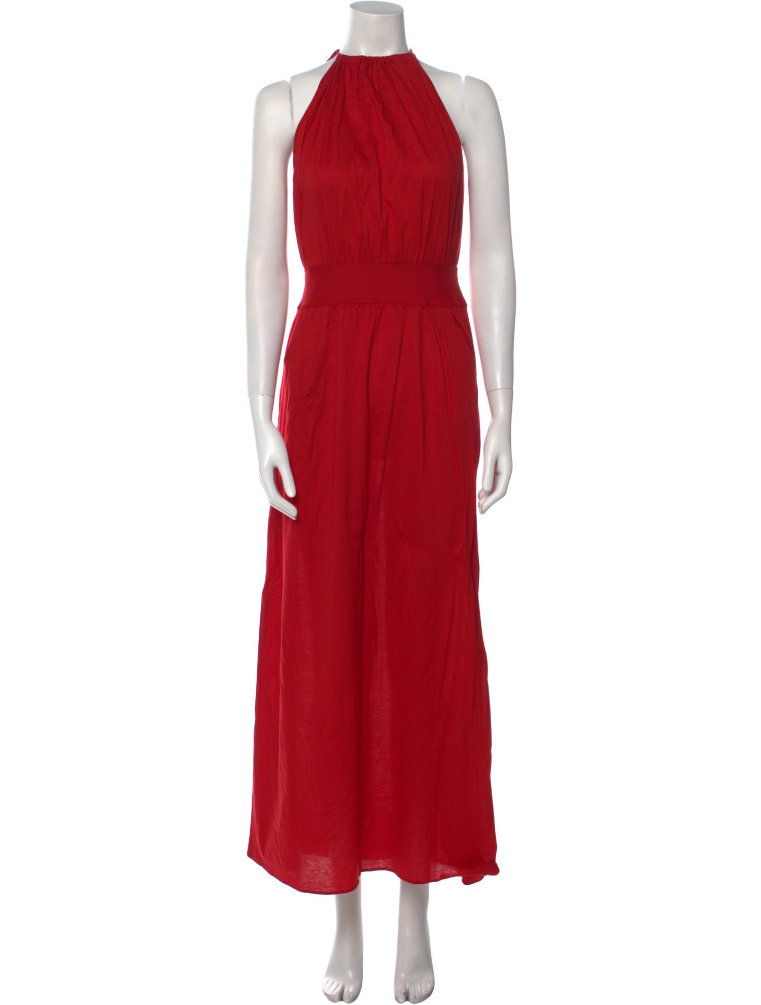 Eres Mock Neck Dress - Red Dresses, Clothing - WE425497 | The RealReal