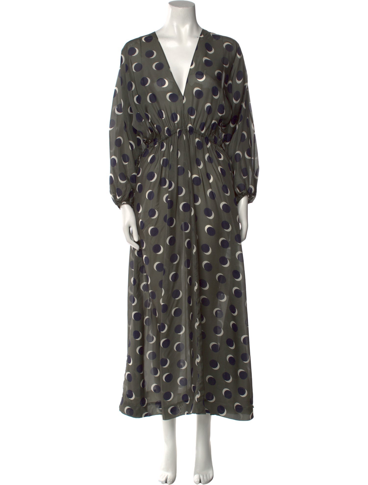 Eres Silk Long Dress - Green Dresses, Clothing - WE427371 | The RealReal