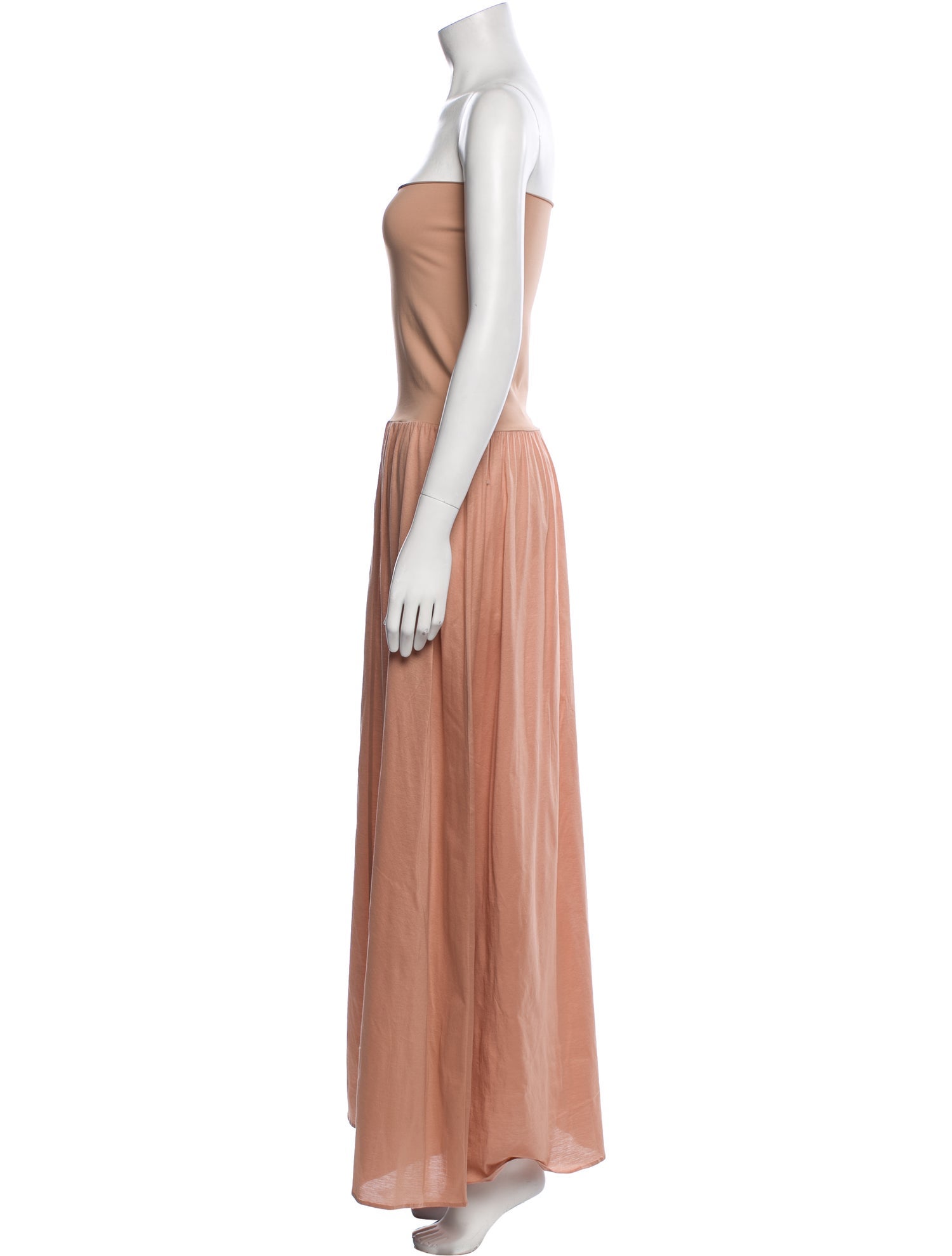 Eres Strapless Long Dress w/ Tags - Orange Dresses, Clothing - WE427539 ...