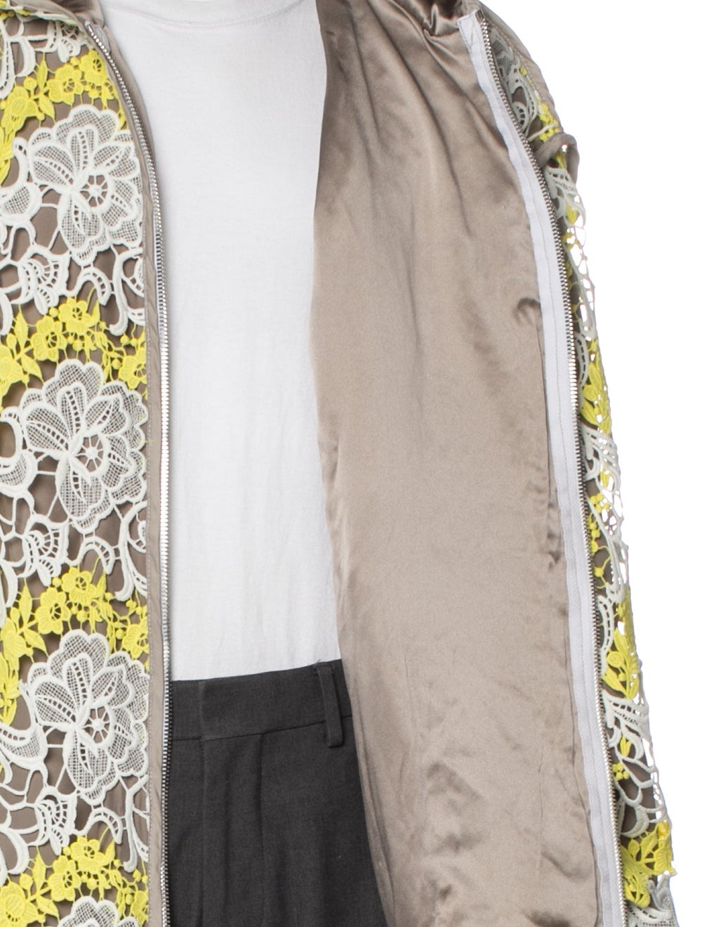 EARTHLING VIP Lace Pattern Crew Neck Hoodie - Neutrals Sweatshirts ...