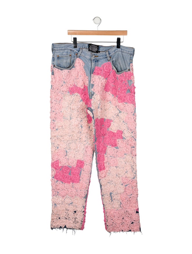 EARTHLING VIP Straight-Leg Jeans - Green, 13.75" Rise Jeans, Clothing ...