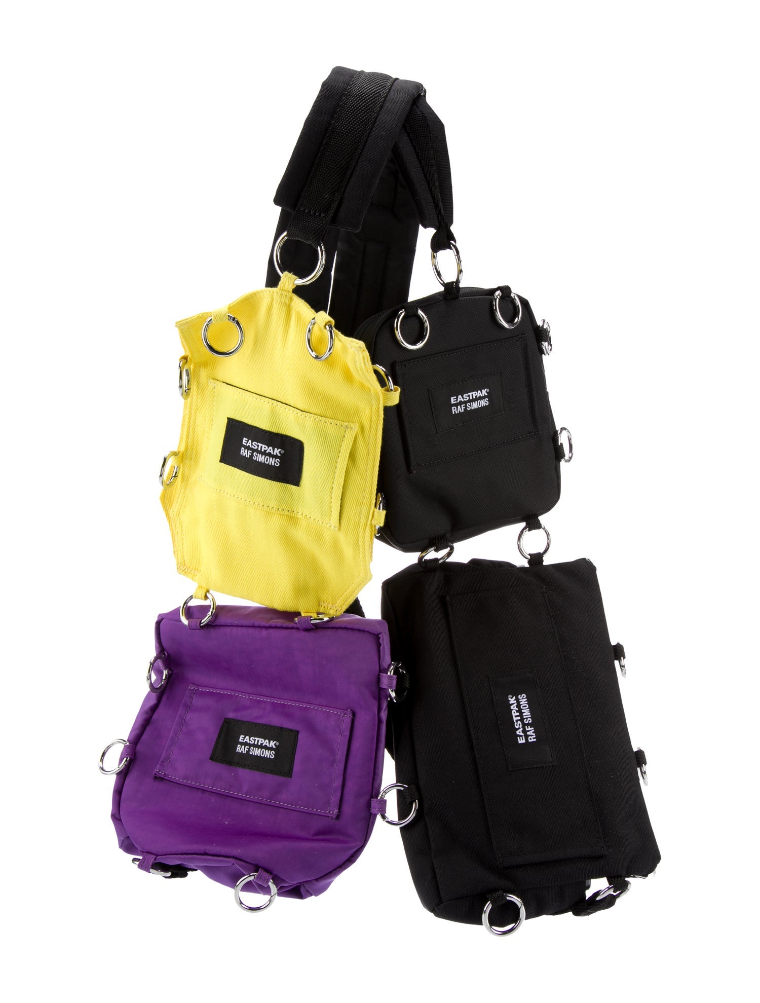 Eastpak x Raf Simons Utility Backpack 4 Pocket Rings - Black Backpacks ...