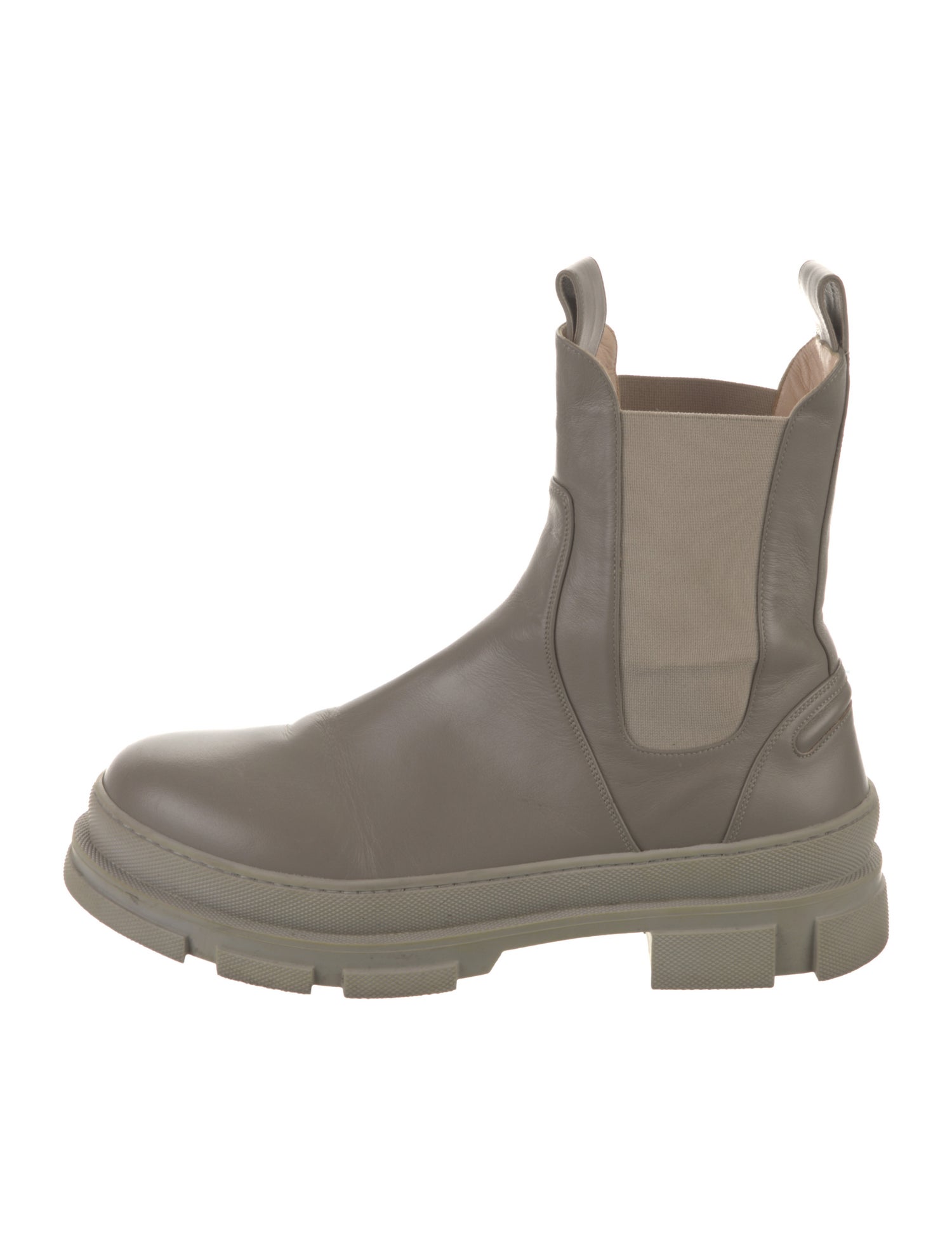 Emili x Bettina Vermillion Leather Chelsea Boots - Neutrals Boots ...