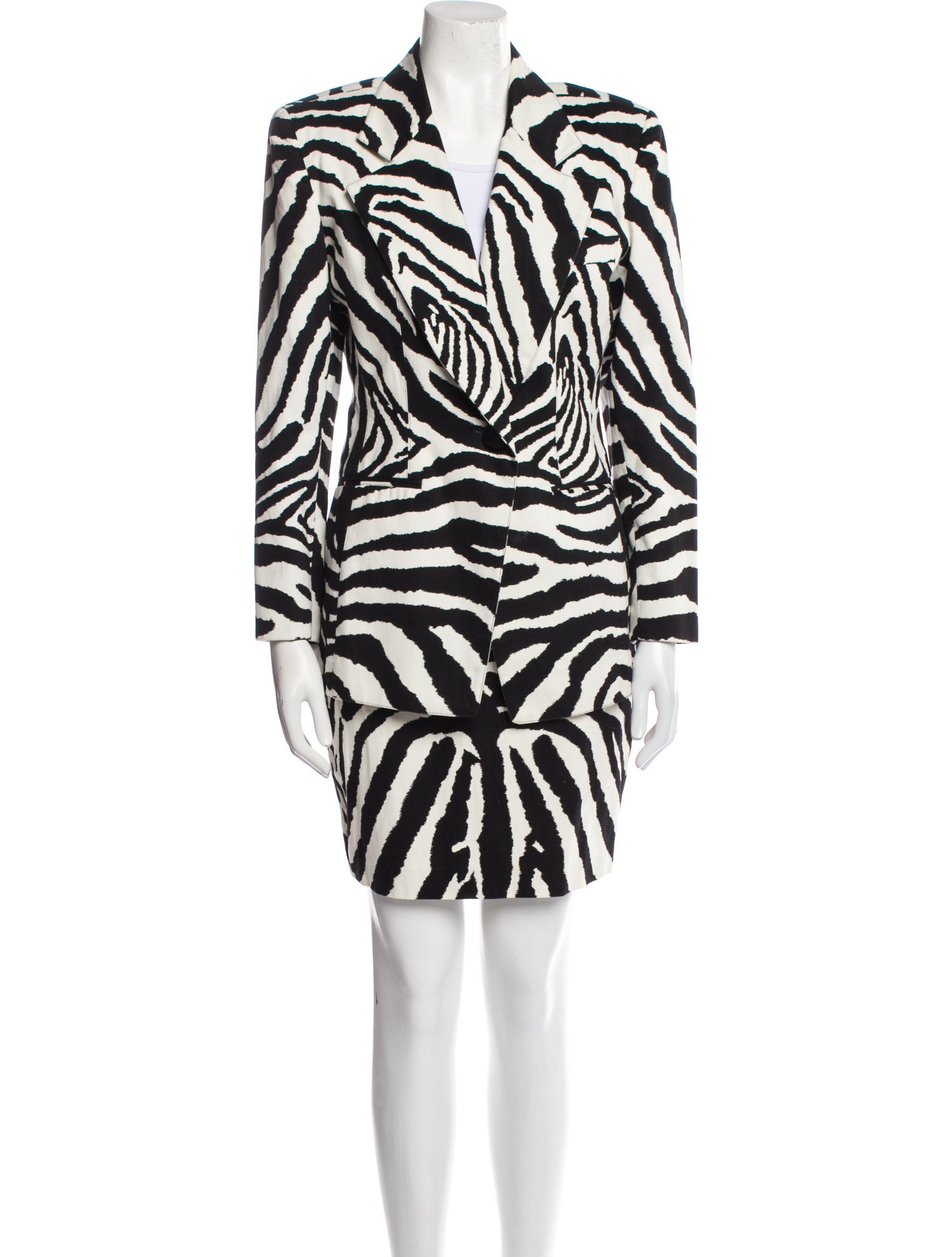 Emanuel by Emanuel Ungaro Vintage Animal Print Skirt Set - Neutrals ...