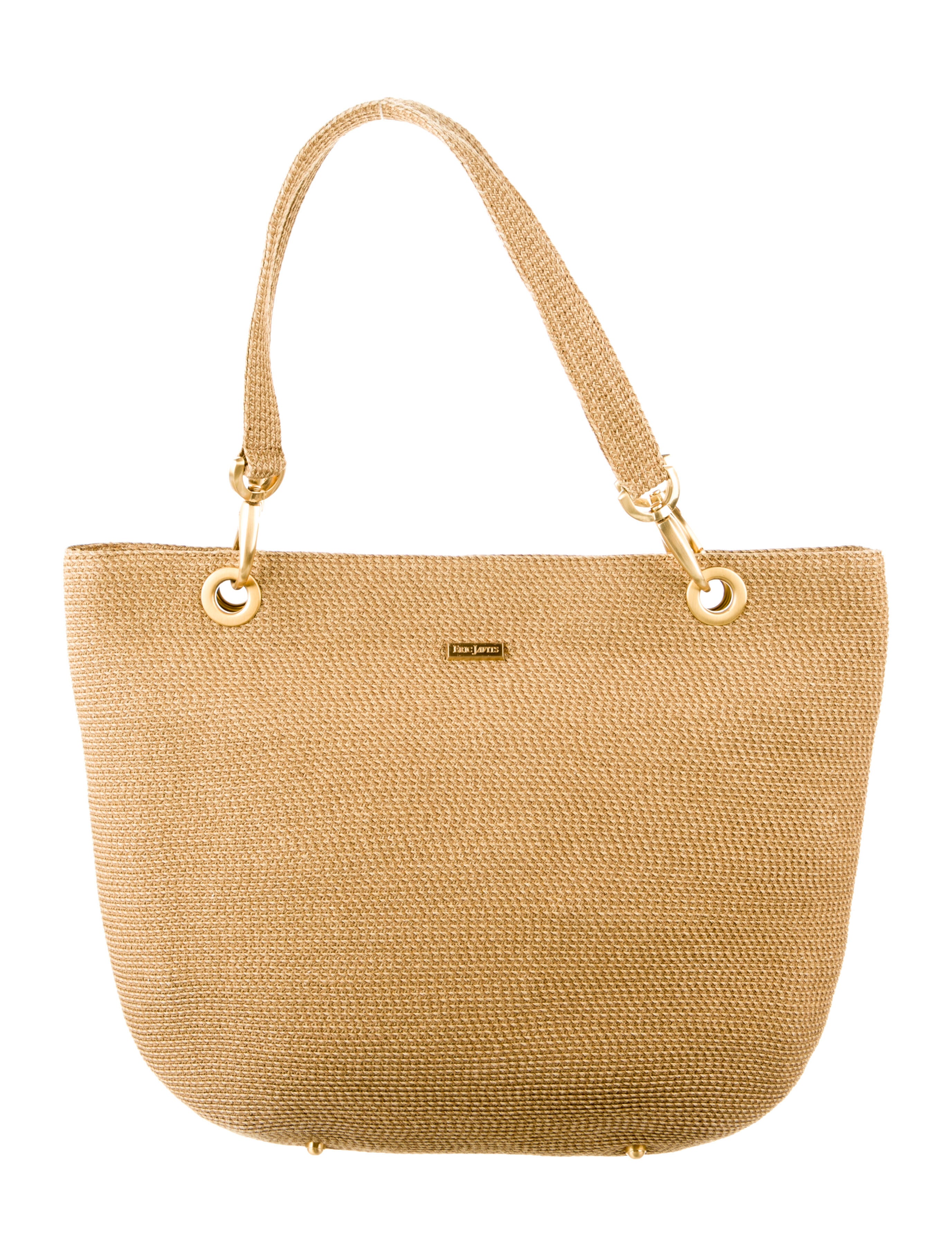 Eric Javits Raffia Shoulder Bag - Neutrals Shoulder Bags, Handbags ...