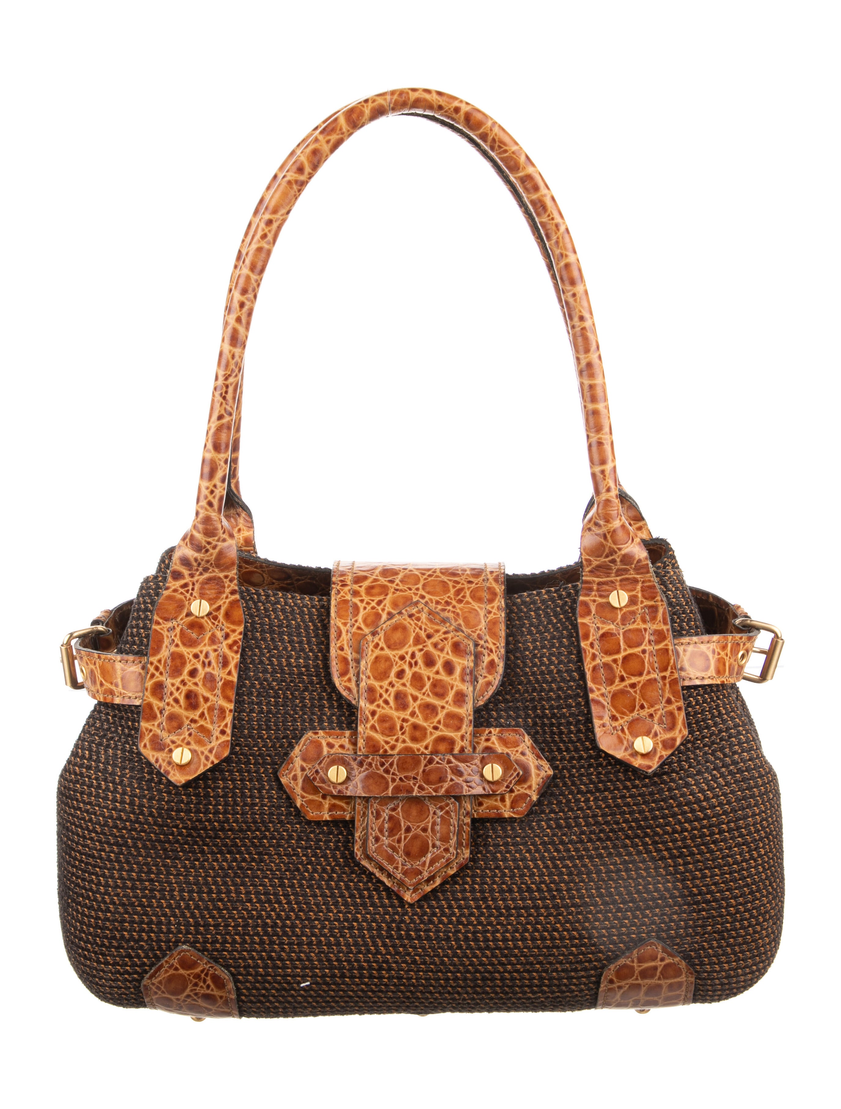 Eric Javits Raffia Shoulder Bag - Brown Shoulder Bags, Handbags ...