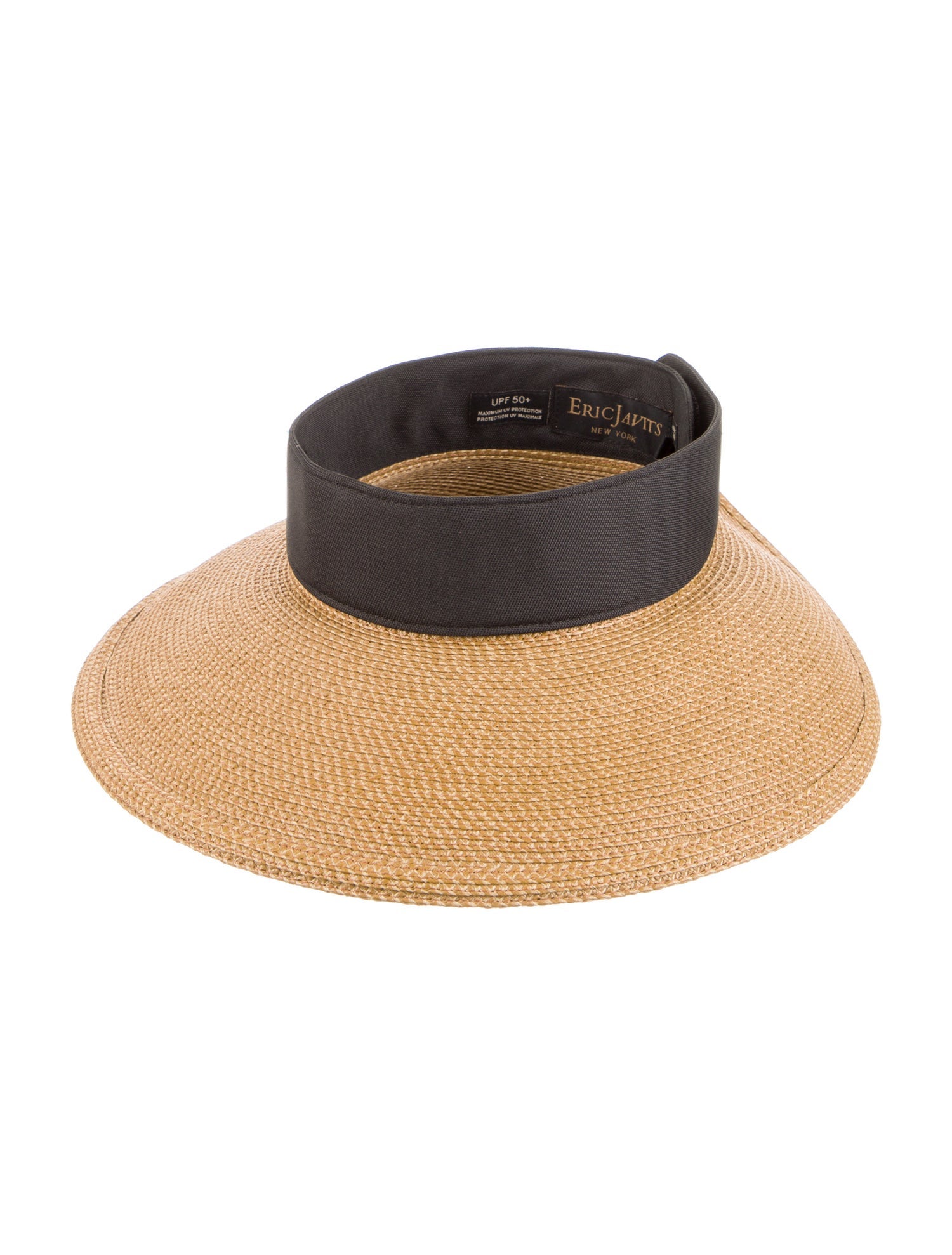 Eric Javits Neutral Straw Sun Visor - Neutrals Hats, Accessories ...