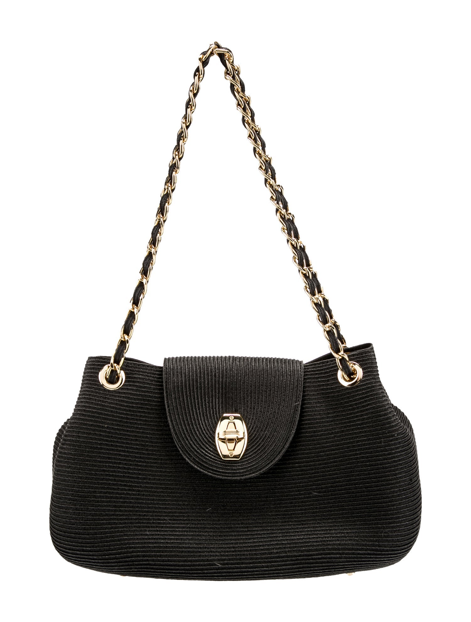 Eric Javits Tweed Shoulder Bag - Black Shoulder Bags, Handbags ...