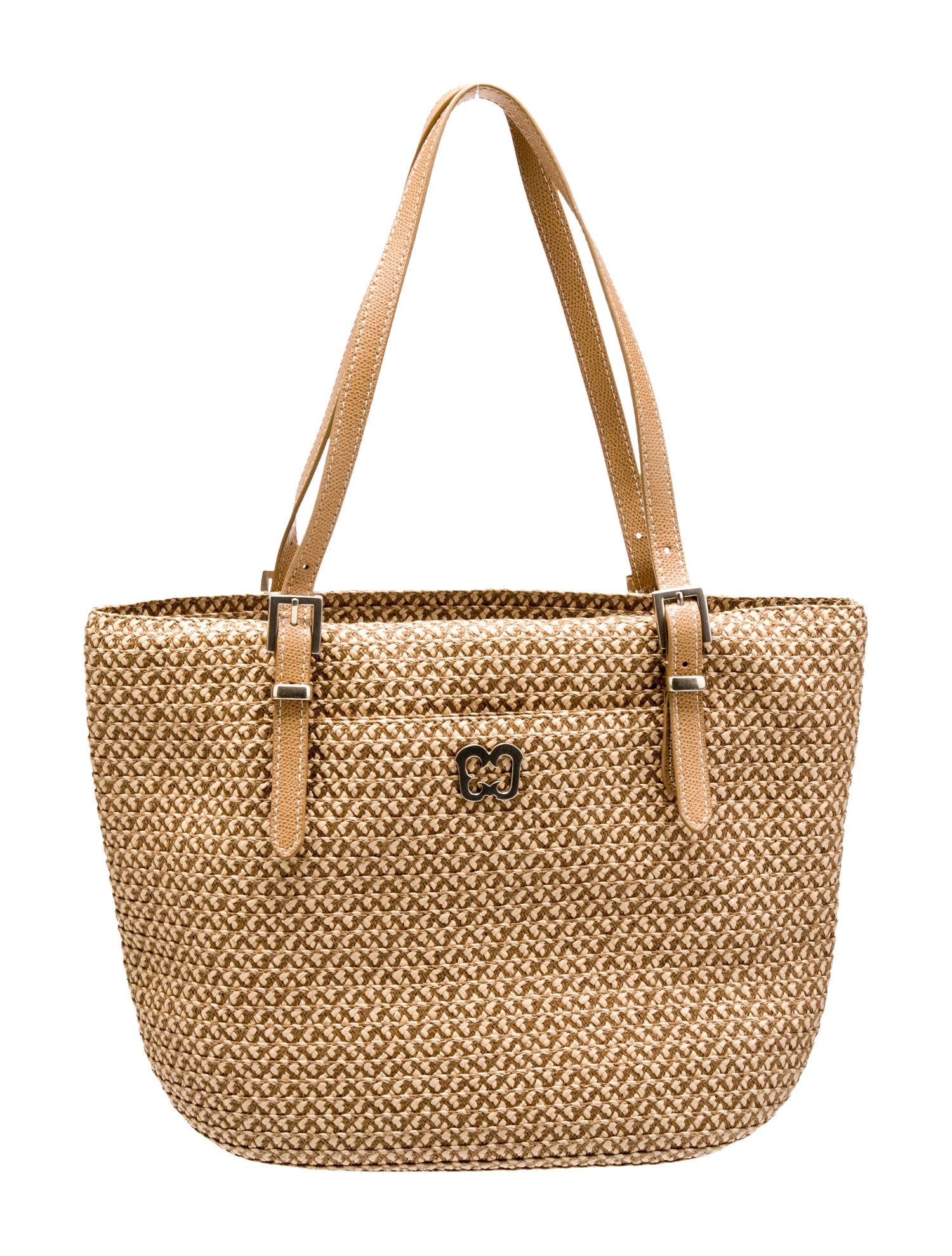 Eric Javits Logo Tote - Neutrals Shoulder Bags, Handbags - WEJ30693 ...