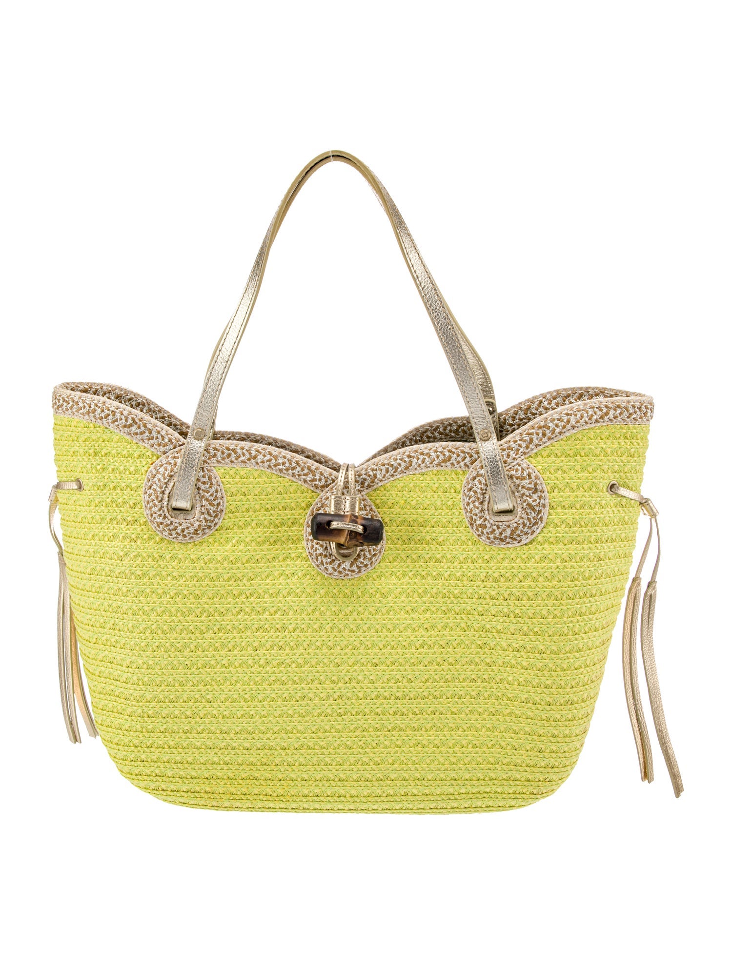 Eric Javits raffia tote bag - Green Totes, Handbags - WEJ30748 | The ...