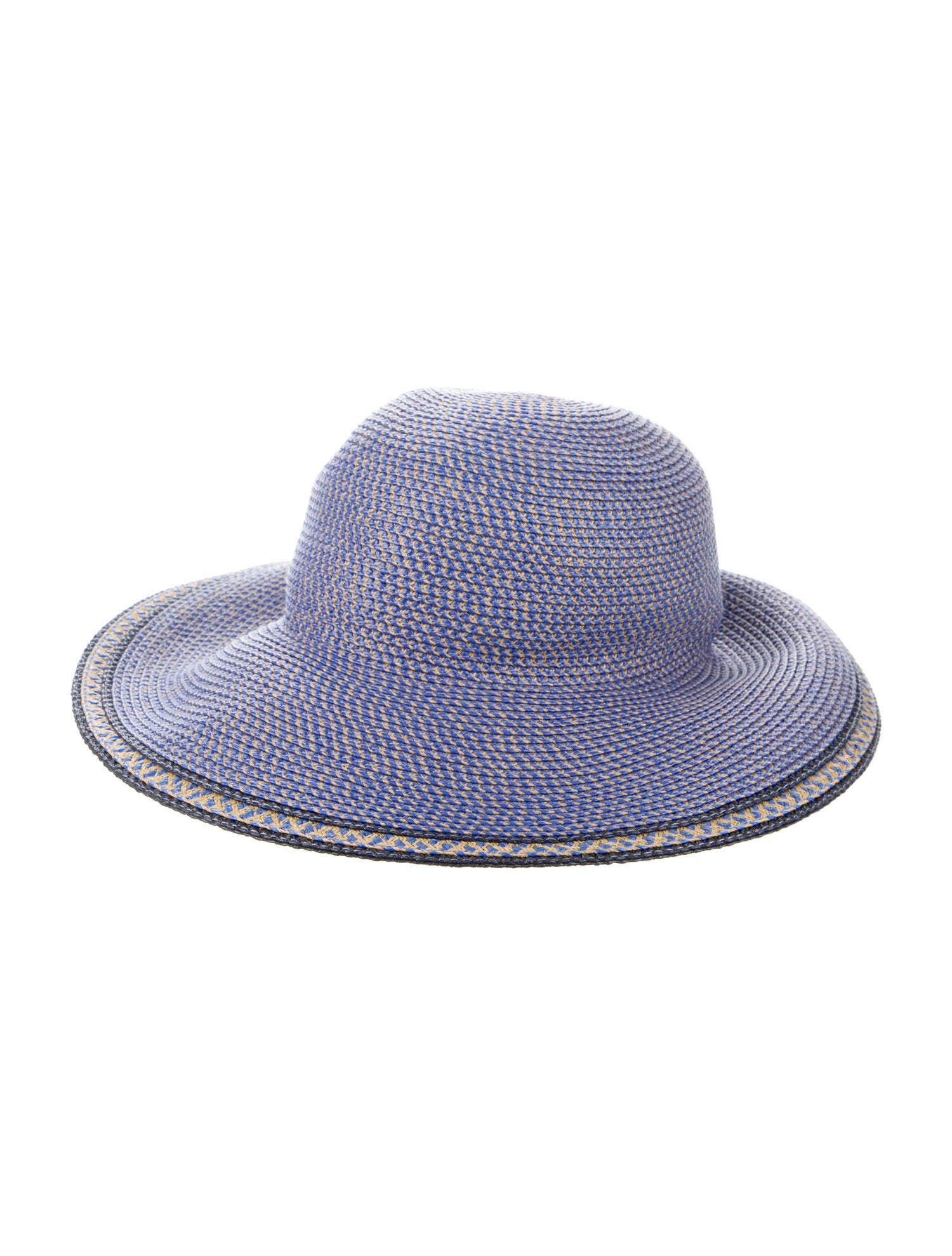 Eric Javits Pattern Print Raffia Sun Hat - Blue Hats, Accessories ...
