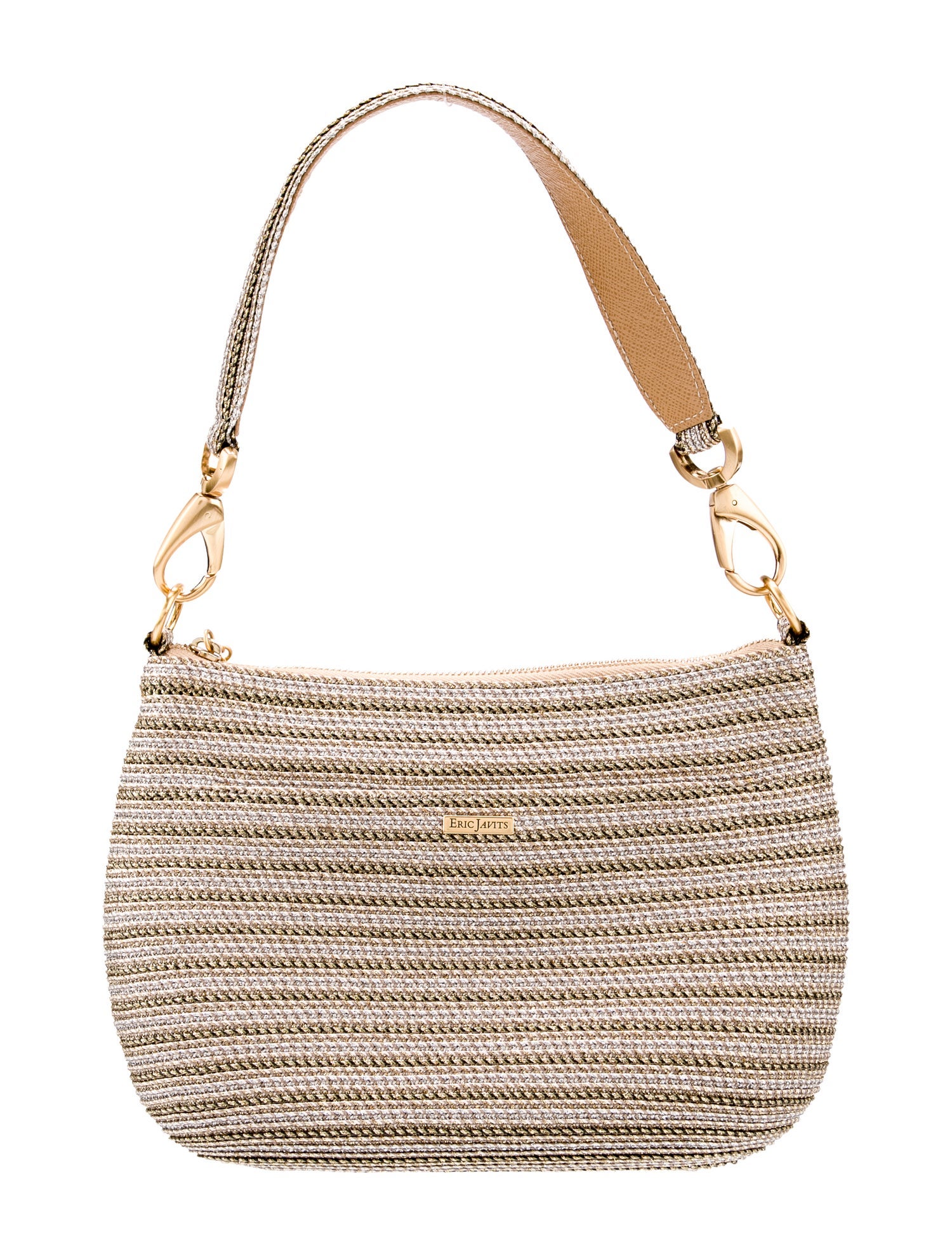 Eric Javits Raffia Shoulder Bag - Metallic Shoulder Bags, Handbags ...