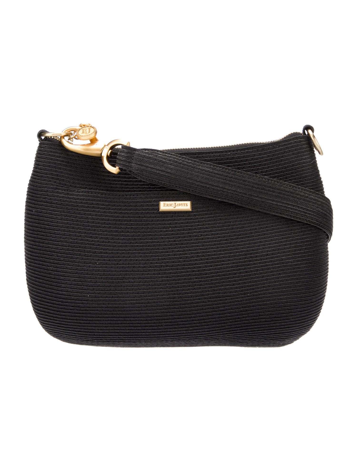 Eric Javits Raffia Shoulder Bag - Black Shoulder Bags, Handbags ...