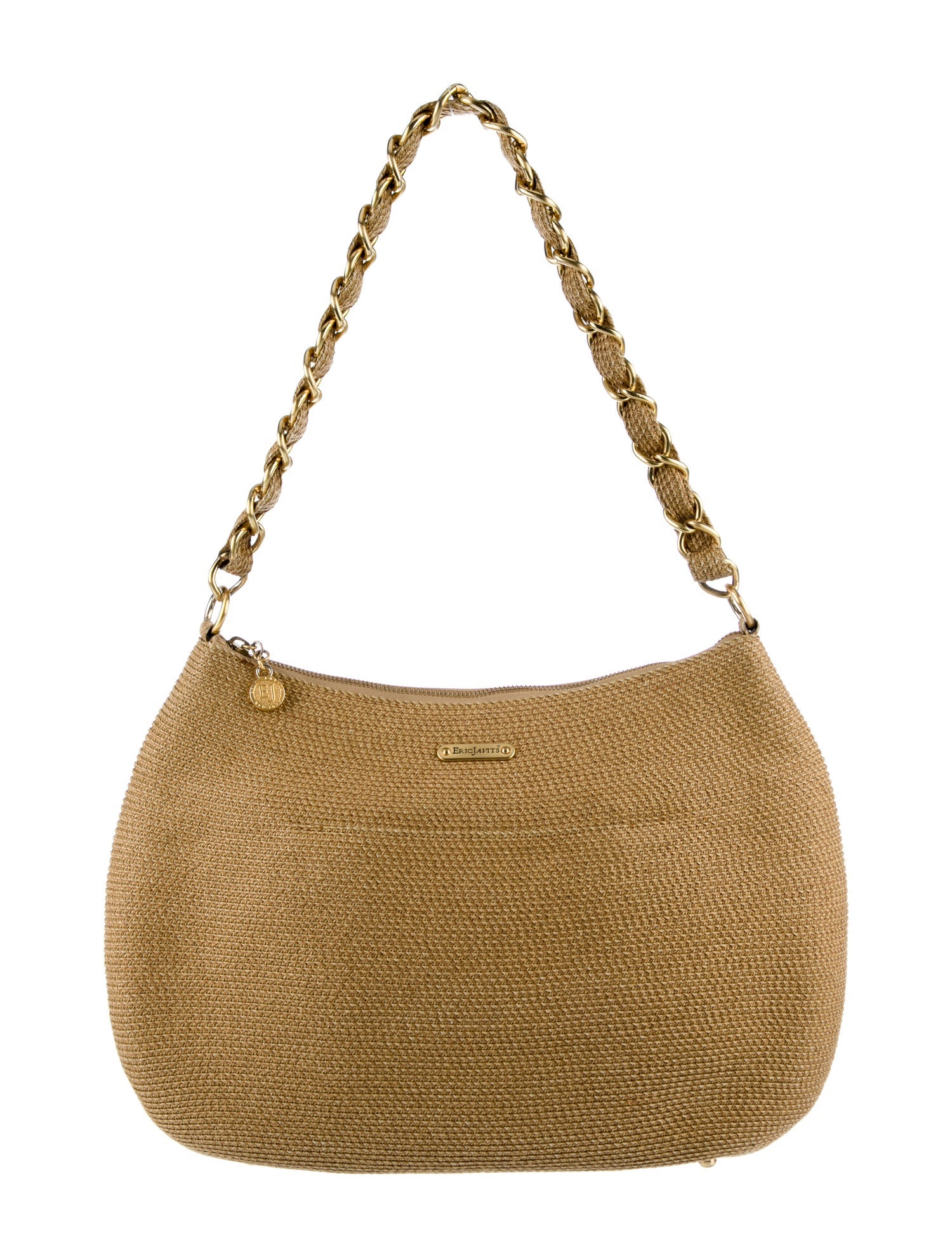 Eric Javits Raffia Chain-Link Shoulder Bag - Neutrals Shoulder Bags ...