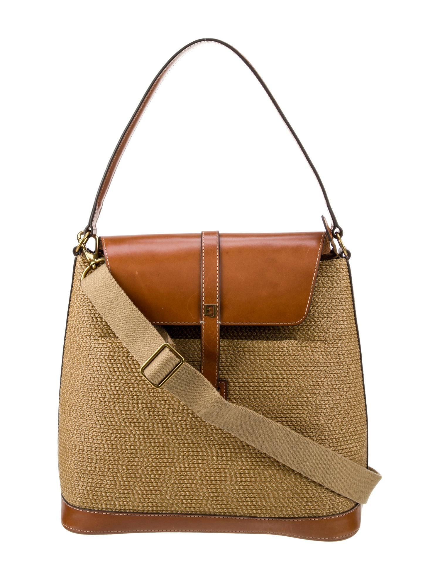 Eric Javits Raffia Shoulder Bag - Brown Shoulder Bags, Handbags ...