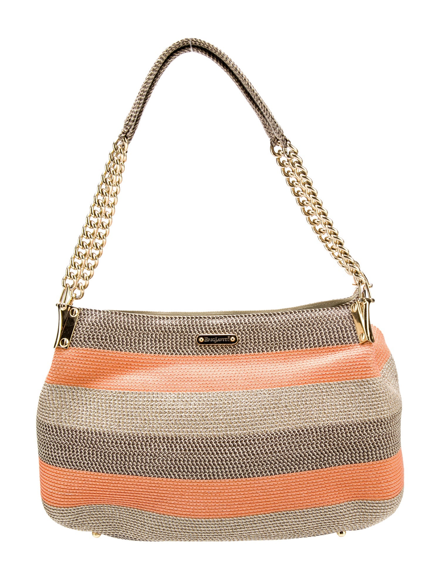 Eric Javits Raffia Shoulder Bag - Orange Shoulder Bags, Handbags ...