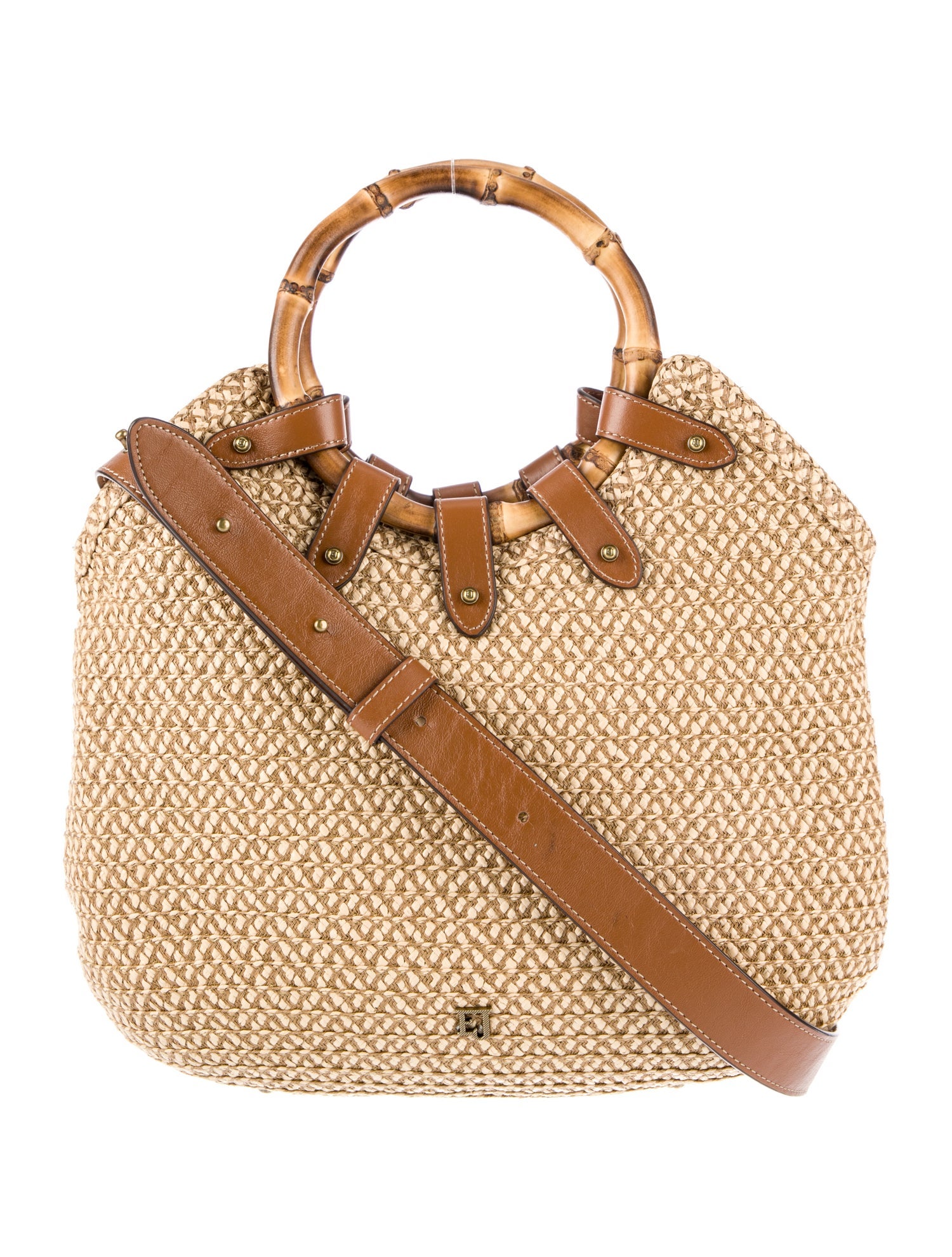 Eric Javits Straw Top Handle Bag - Brown Handle Bags, Handbags ...