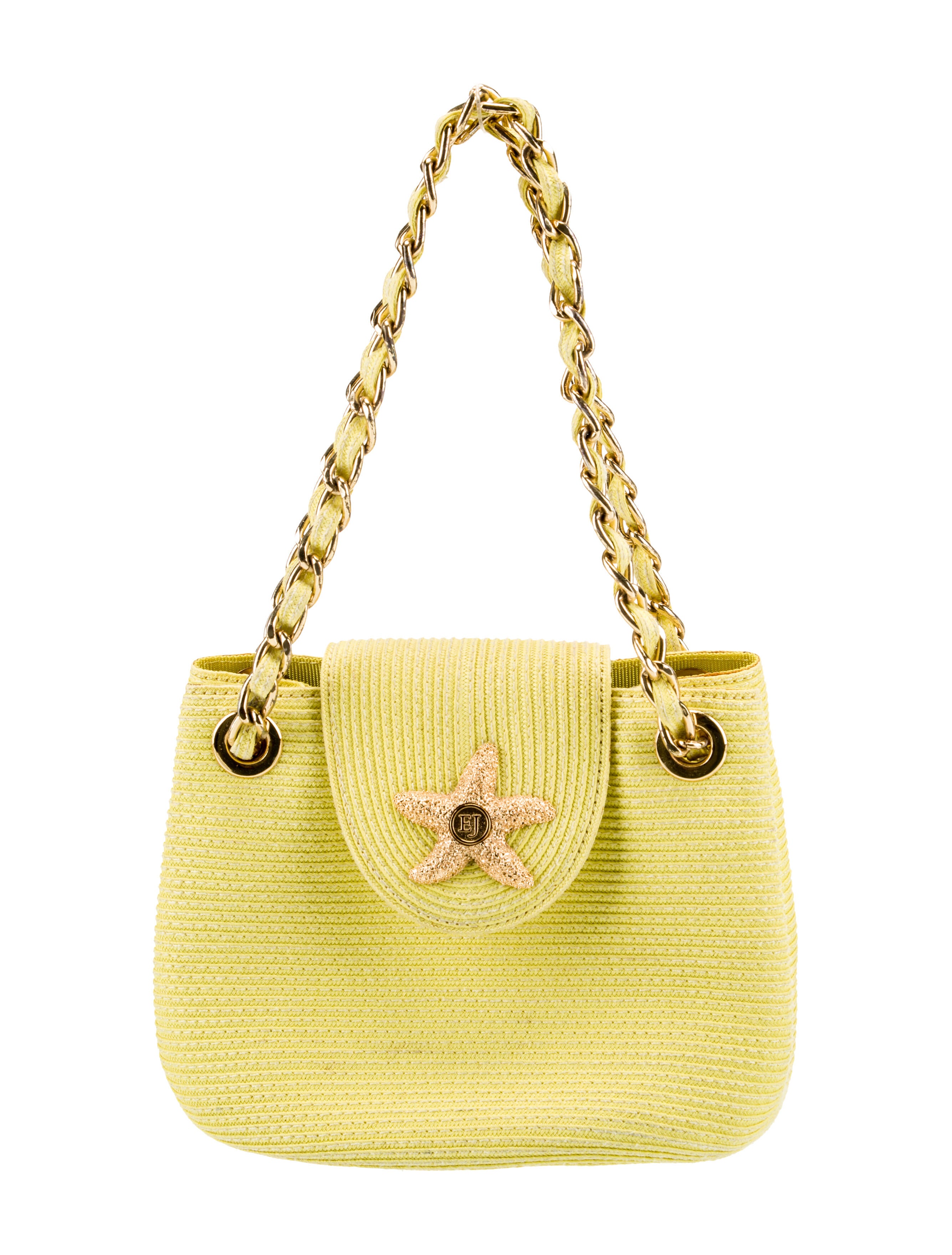 Eric Javits Top Handle Bag - Yellow Handle Bags, Handbags - WEJ32594 ...