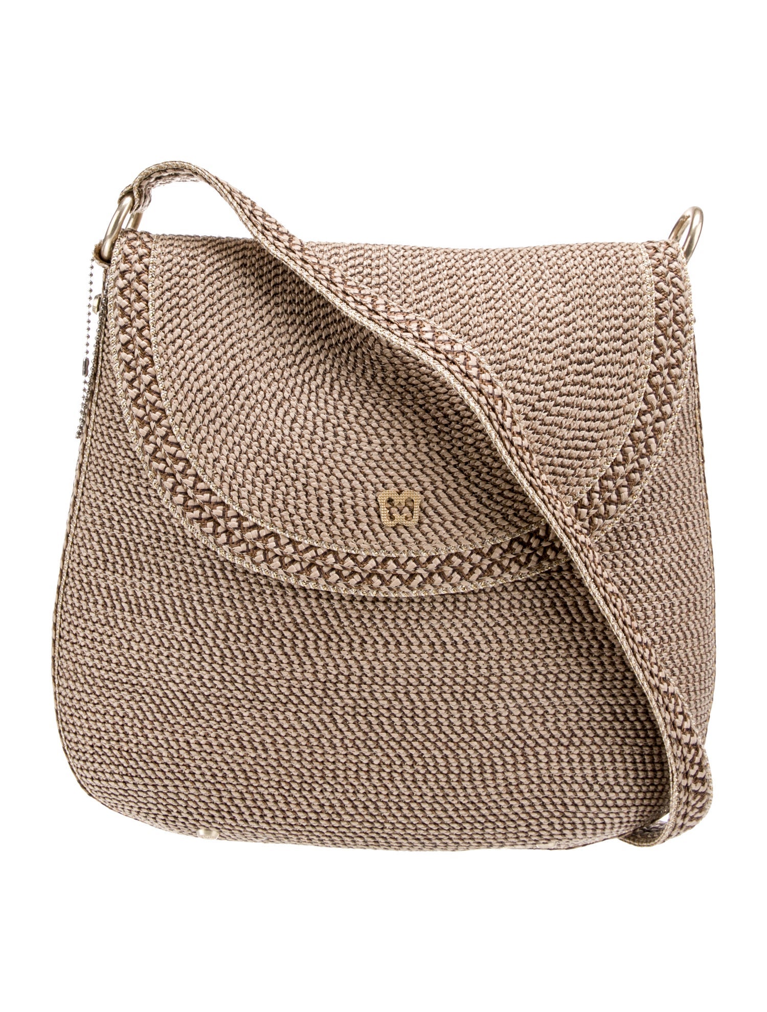 Eric Javits Raffia Shoulder Bag - Brown Shoulder Bags, Handbags ...