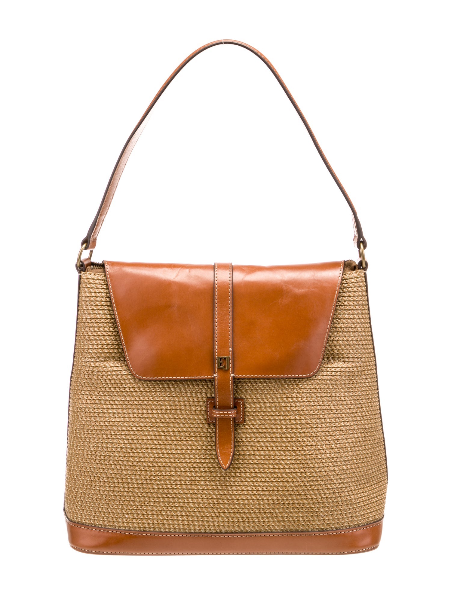 Eric Javits Raffia Shoulder Bag - Brown Shoulder Bags, Handbags ...
