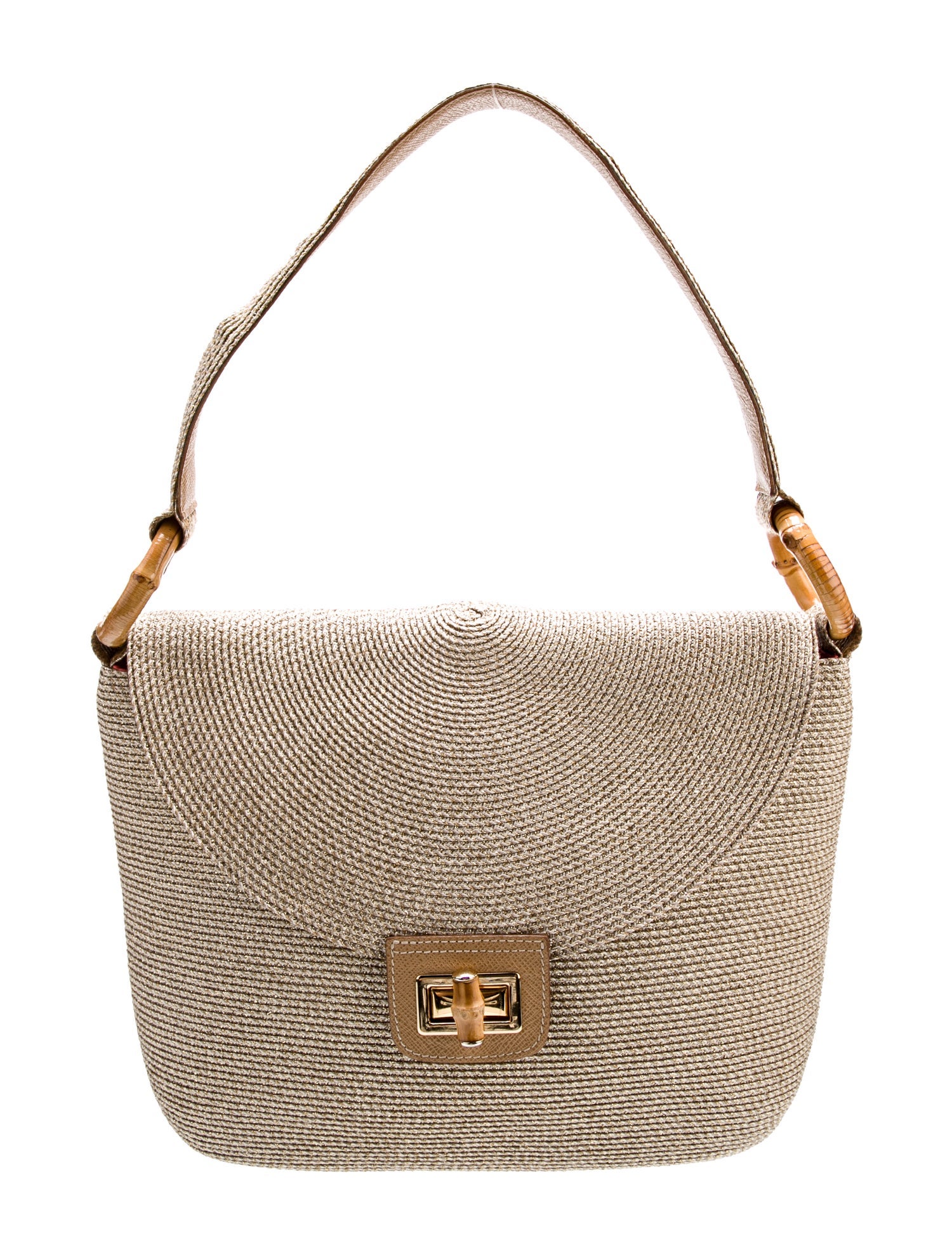 Eric Javits Raffia Shoulder Bag - Brown Shoulder Bags, Handbags ...