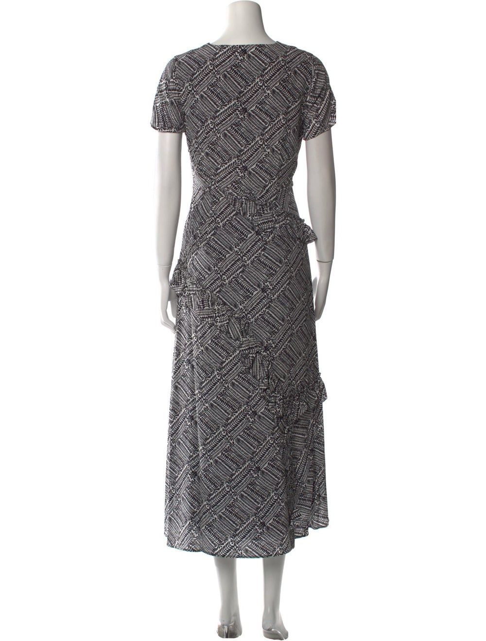 Elie Tahari Printed Long Dress w/ Tags - Black Dresses, Clothing ...
