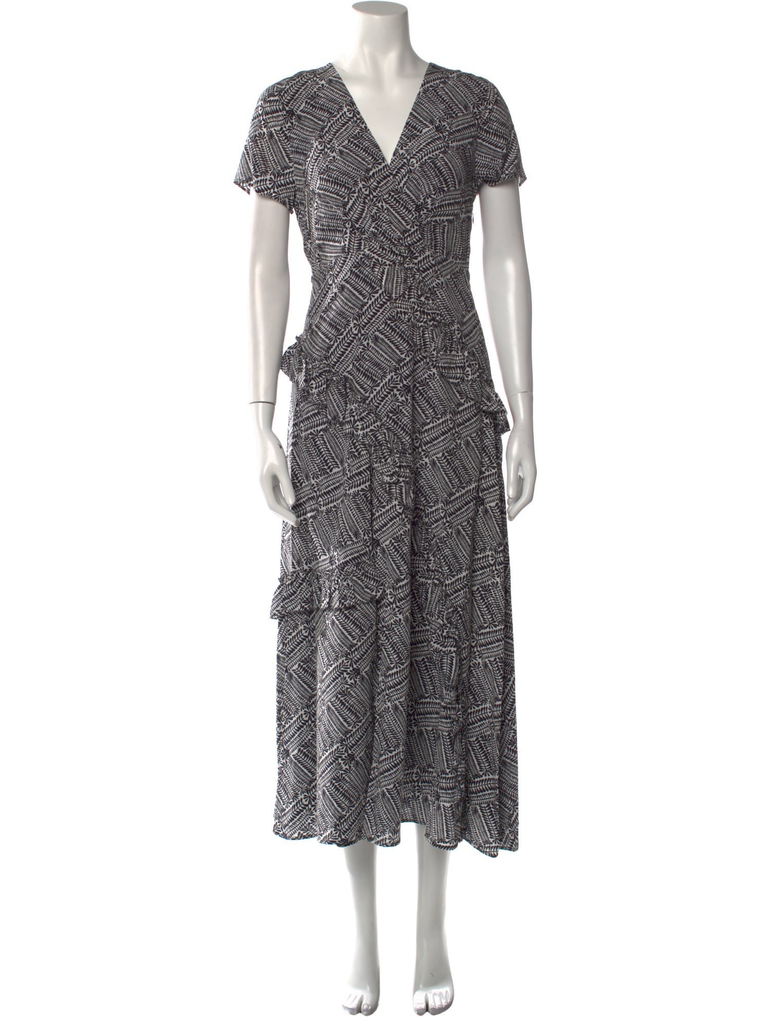 Elie Tahari Printed Long Dress w/ Tags - Black Dresses, Clothing ...