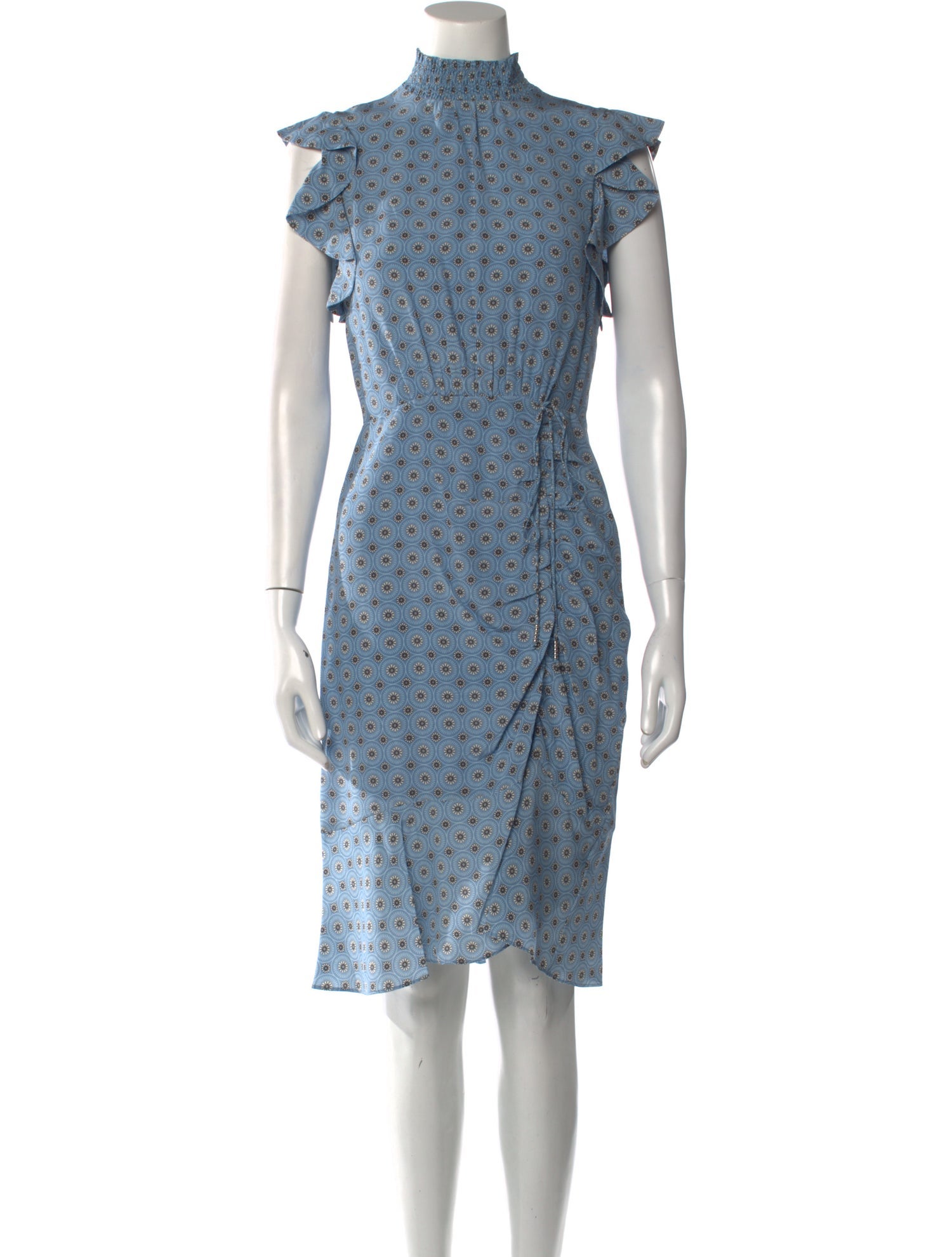 Elie Tahari Silk Midi Length Dress w/ Tags - Blue Dresses, Clothing ...