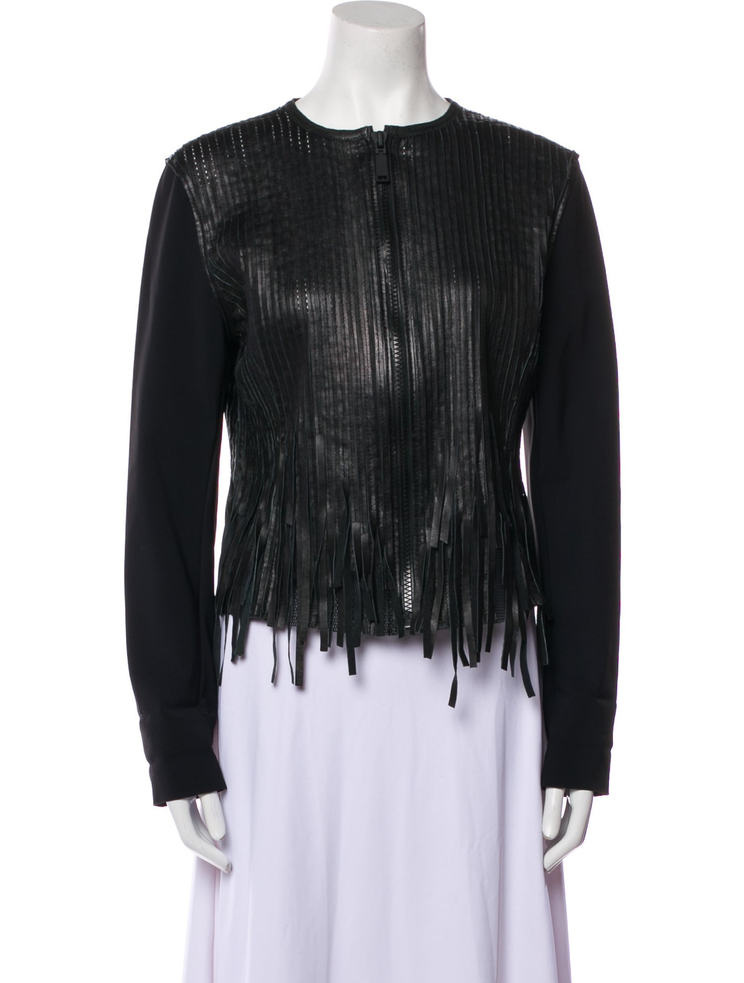 Elie Tahari Lamb Leather Jacket - Black Jackets, Clothing - WEL31710 ...