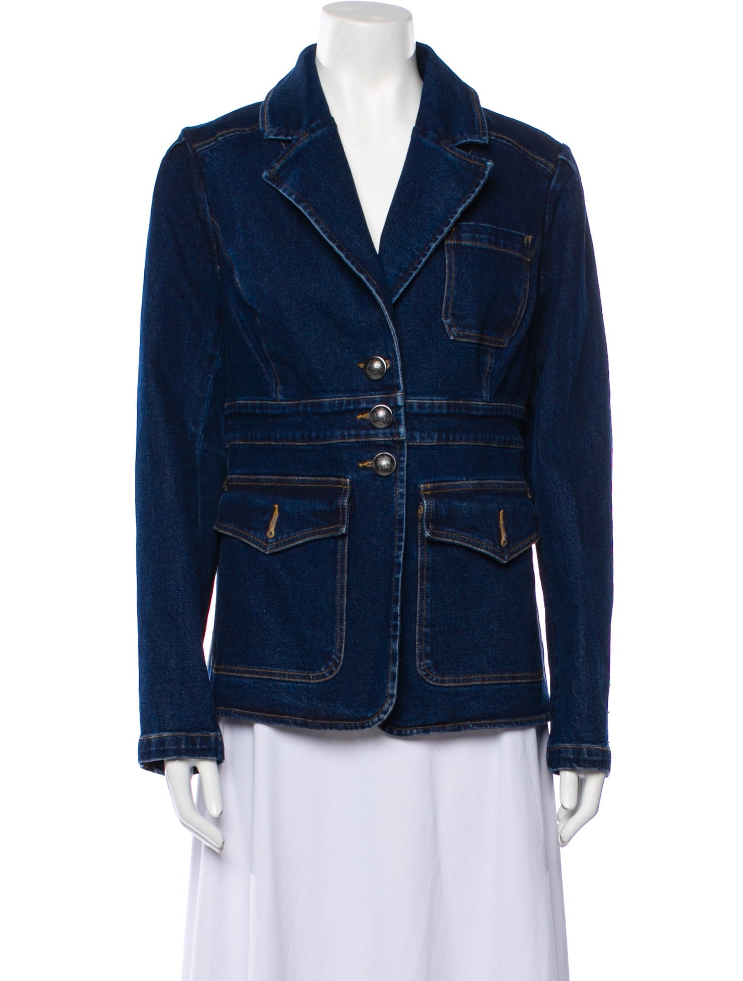 Elie Tahari Denim Jacket w/ Tags - Blue Jackets, Clothing - WEL32813 ...