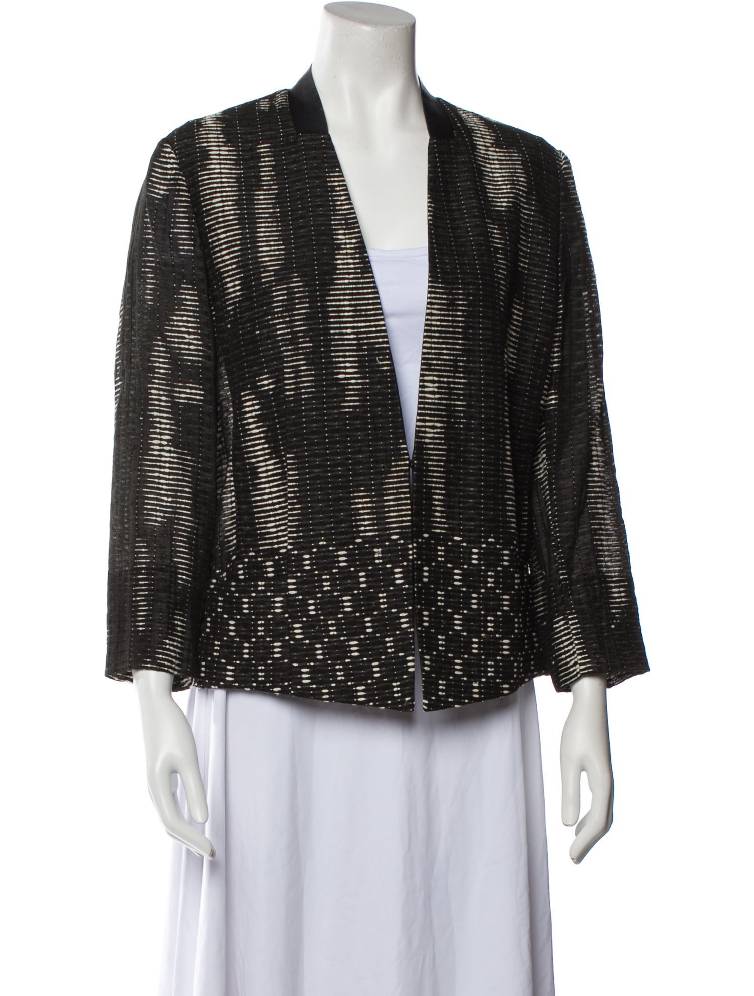 Elie Tahari Striped Jacket - Black Jackets, Clothing - WEL32940 | The ...