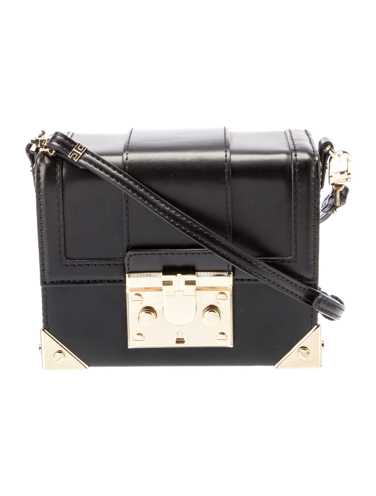 Elisabetta Franchi Leather Shoulder Bag - Black Shoulder Bags, Handbags ...