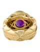 Elizabeth Rand 18K 3.80ct Amethyst & Diamond Cocktail Ring - 18K Yellow ...