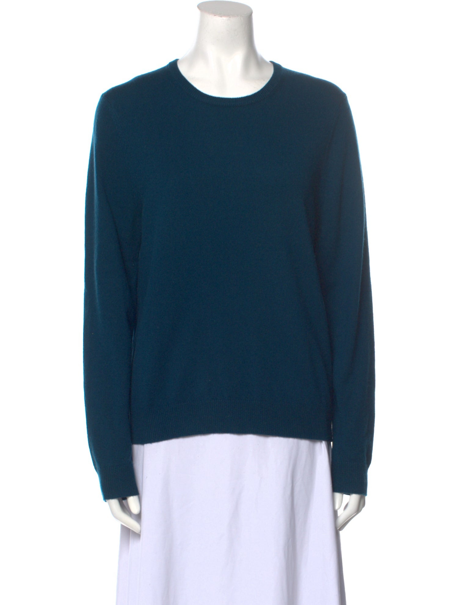 Eric Bompard Cashmere Crew Neck Sweater - Blue Knitwear, Clothing - WERBO20816 | The RealReal