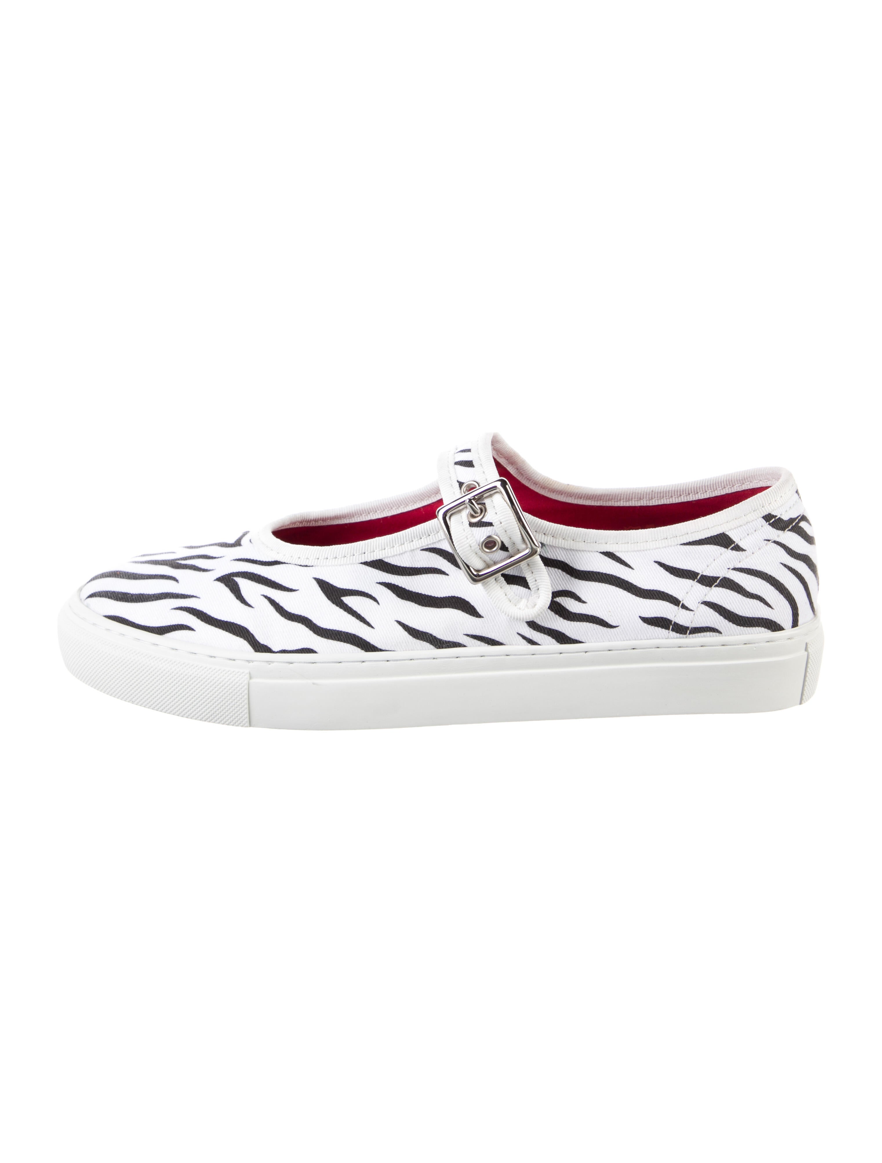Ernest W. Baker Canvas Animal Print Sneakers - Black Sneakers, Shoes ...