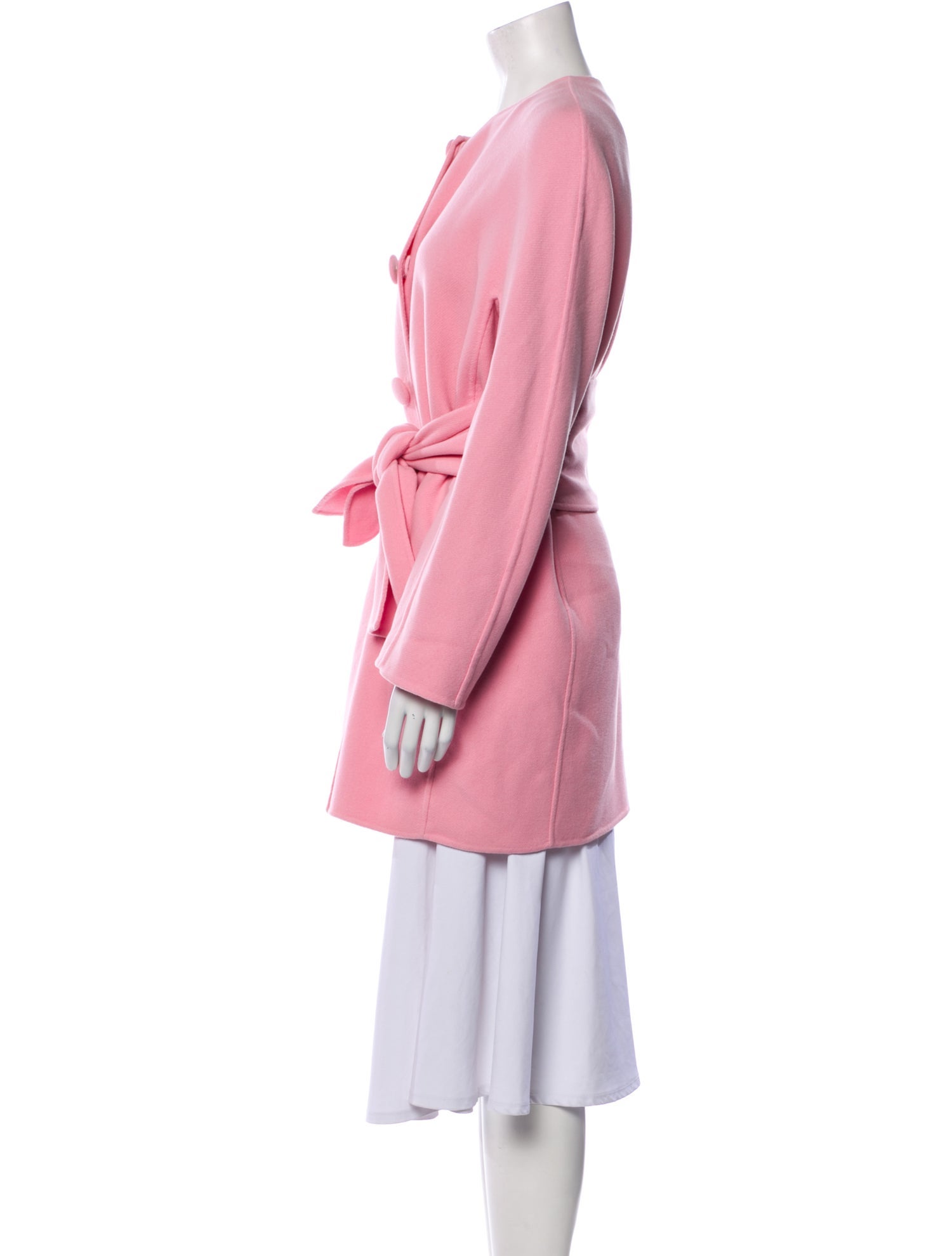 ERMANNO Ermanno Scervino Virgin Wool Trench Coat - Pink Coats, Clothing ...