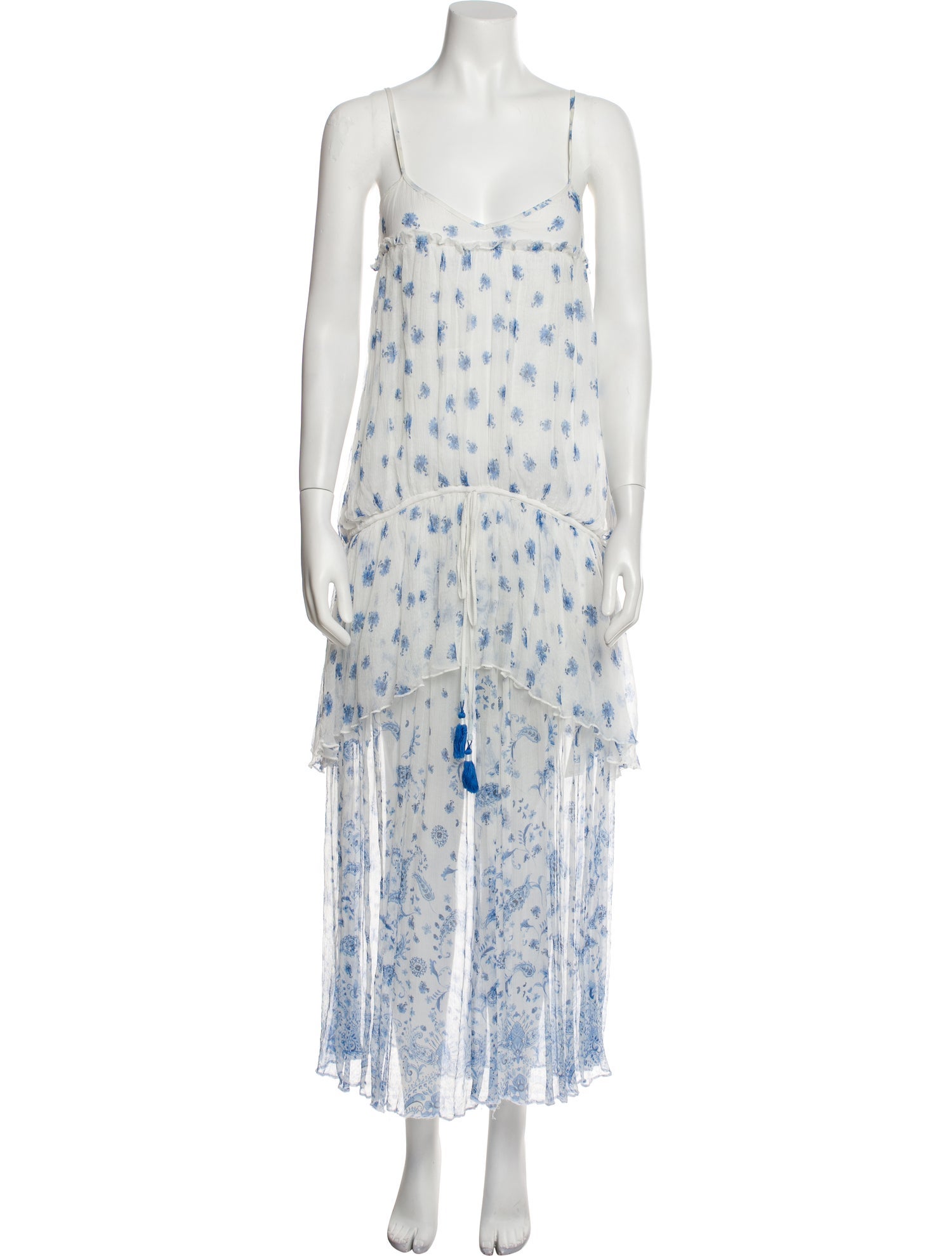 ERMANNO Ermanno Scervino Silk Long Dress - White Dresses, Clothing ...