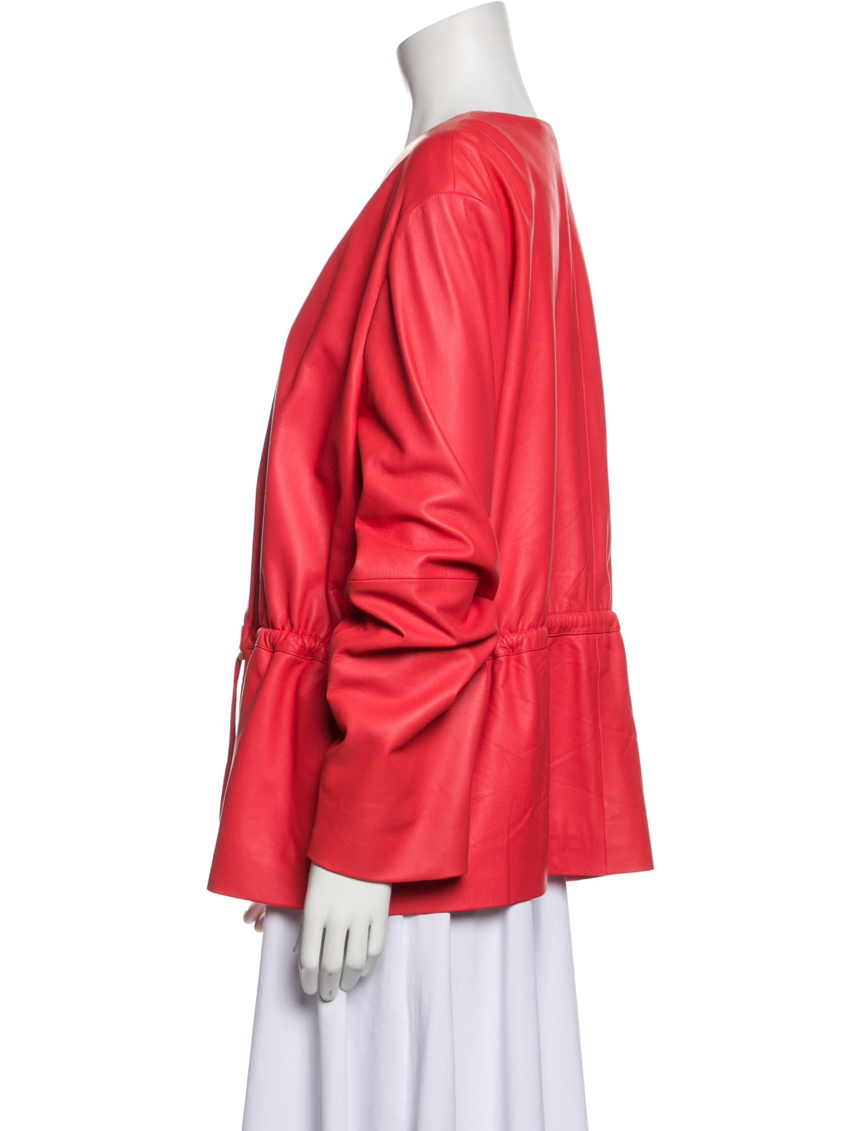 Escada Sport Lamb Leather Jacket - Pink Jackets, Clothing - WES28331 ...