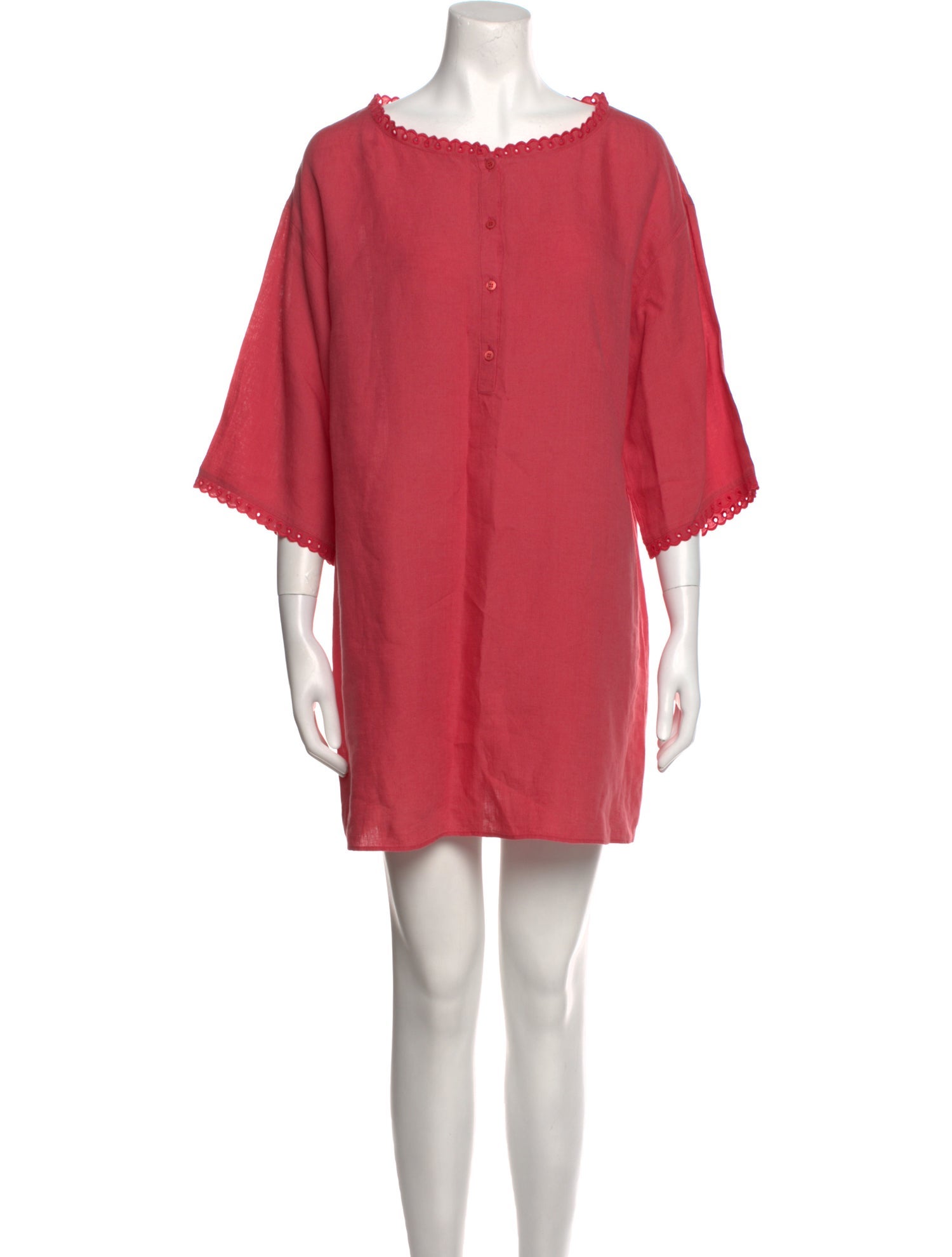 Escada Sport Linen Mini Dress - Pink Dresses, Clothing - WES32032 | The ...