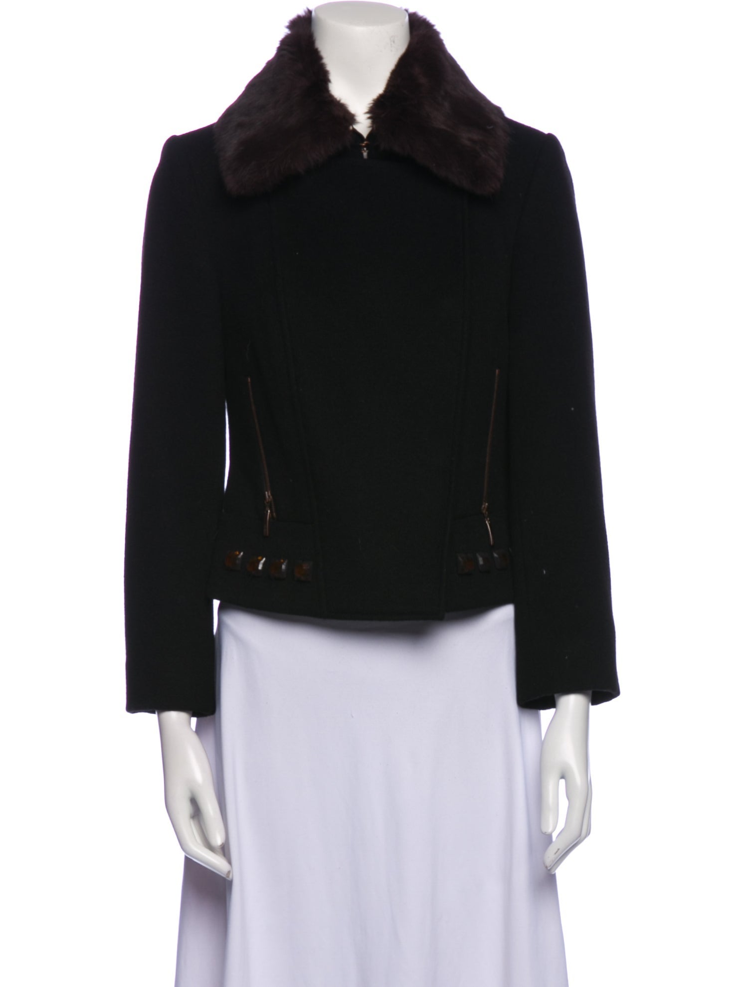 Escada Sport Fur Jacket - Black Jackets, Clothing - WES33061 | The RealReal