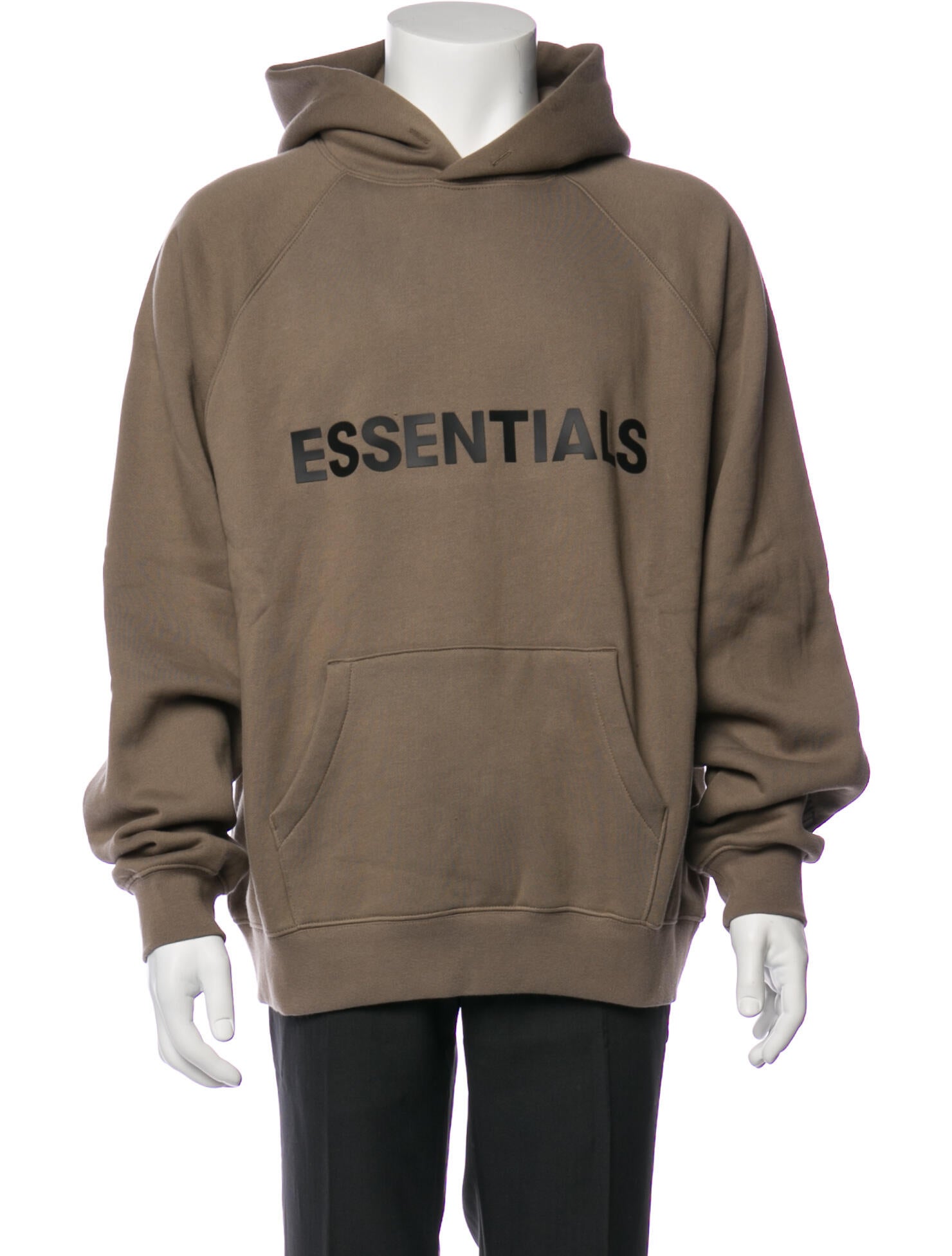 Essentials - Fear of God Appliqué Graphic Print Hoodie w/ Tags - Brown ...