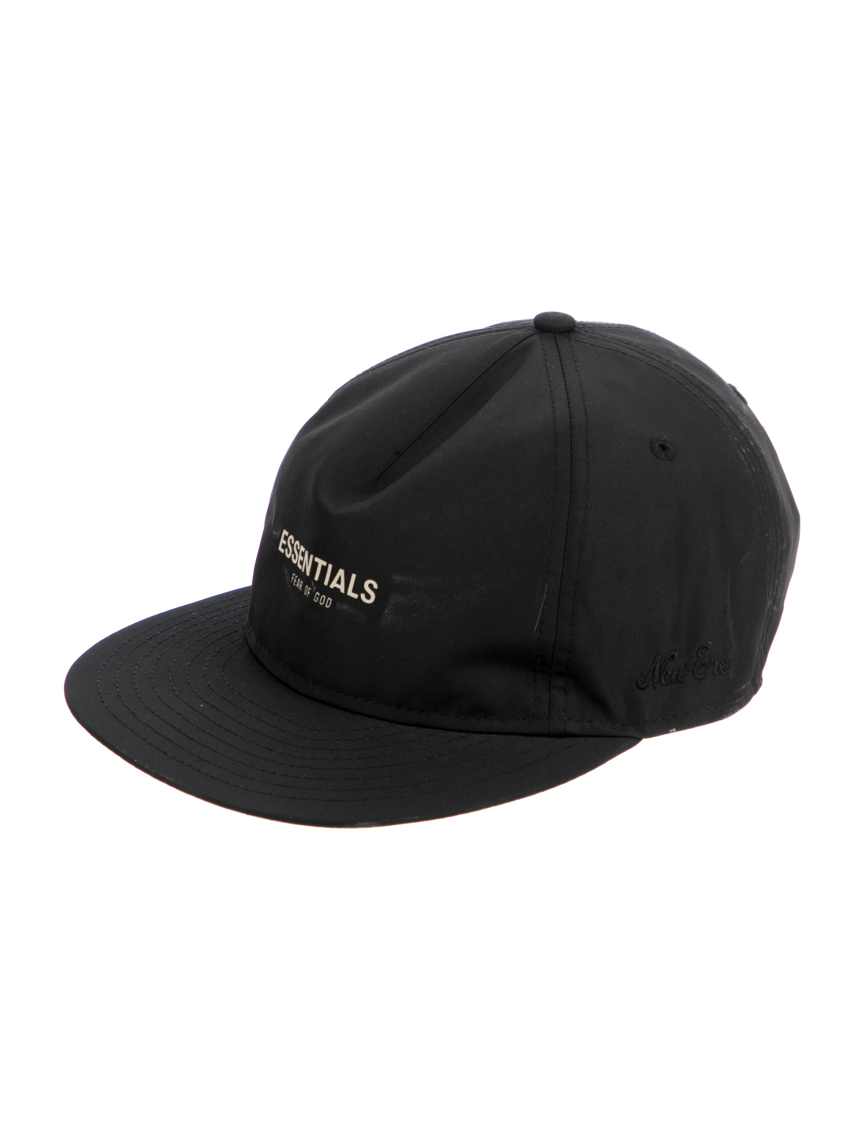 Essentials - Fear of God New Era Logo Cap - Black Hats, Accessories ...